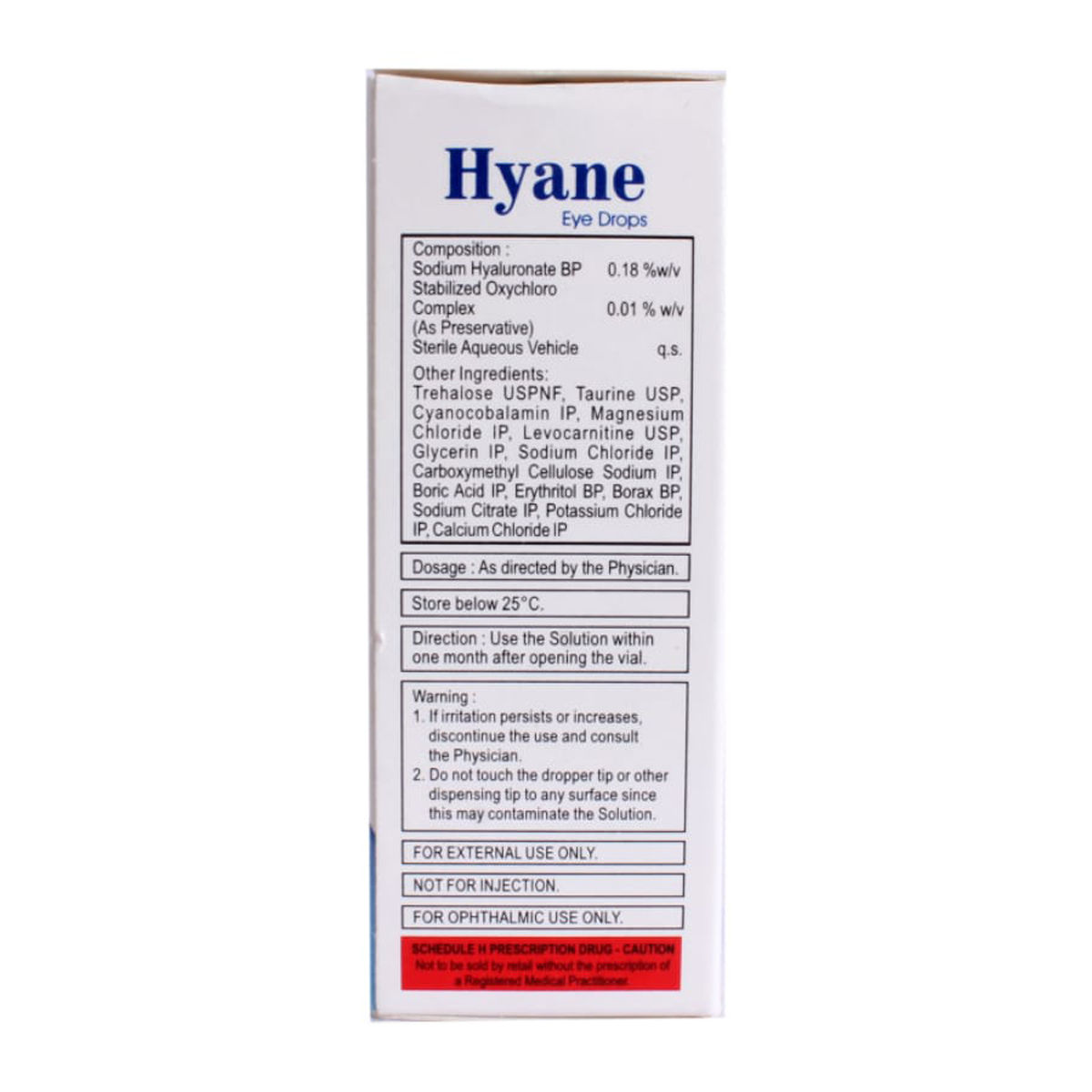 Hyane Eye Drops 10 ml Price, Uses, Side Effects, Composition - Apollo ...