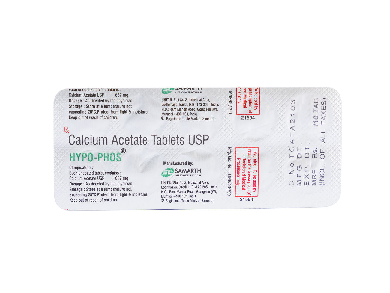 HYPOPHOS 677MG TABLET Price, Uses, Side Effects, Composition - Apollo ...