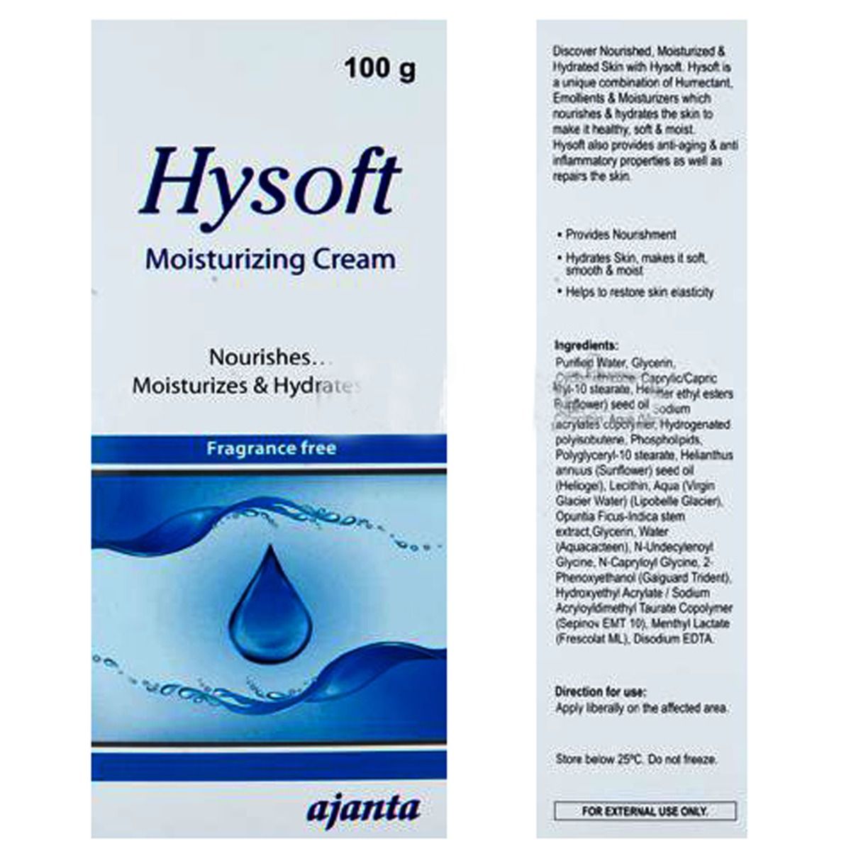 Hysoft Moisturizing Cream 100 gm Price, Uses, Side Effects, Composition ...