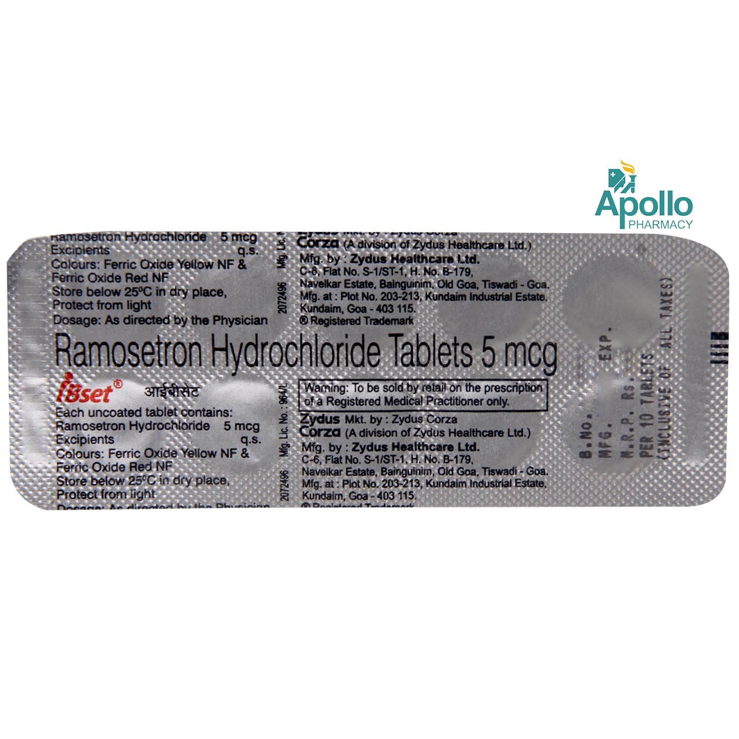 Ibset Tablet 10's Price, Uses, Side Effects, Composition - Apollo Pharmacy