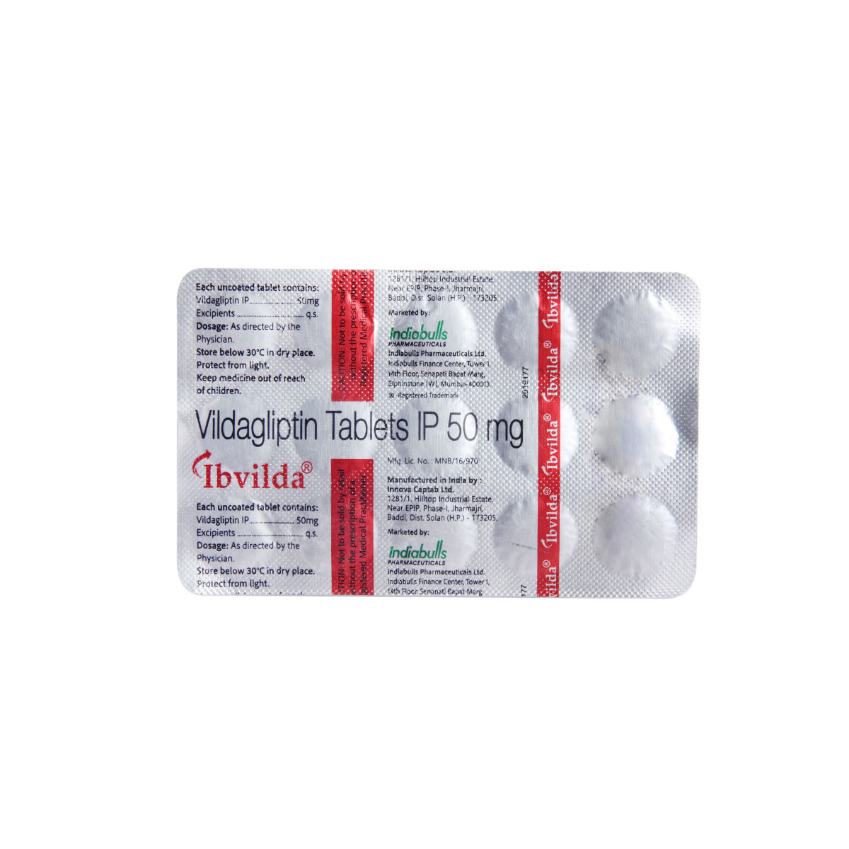 Ibvilda 50 mg Tablet 15's Price, Uses, Side Effects, Composition ...