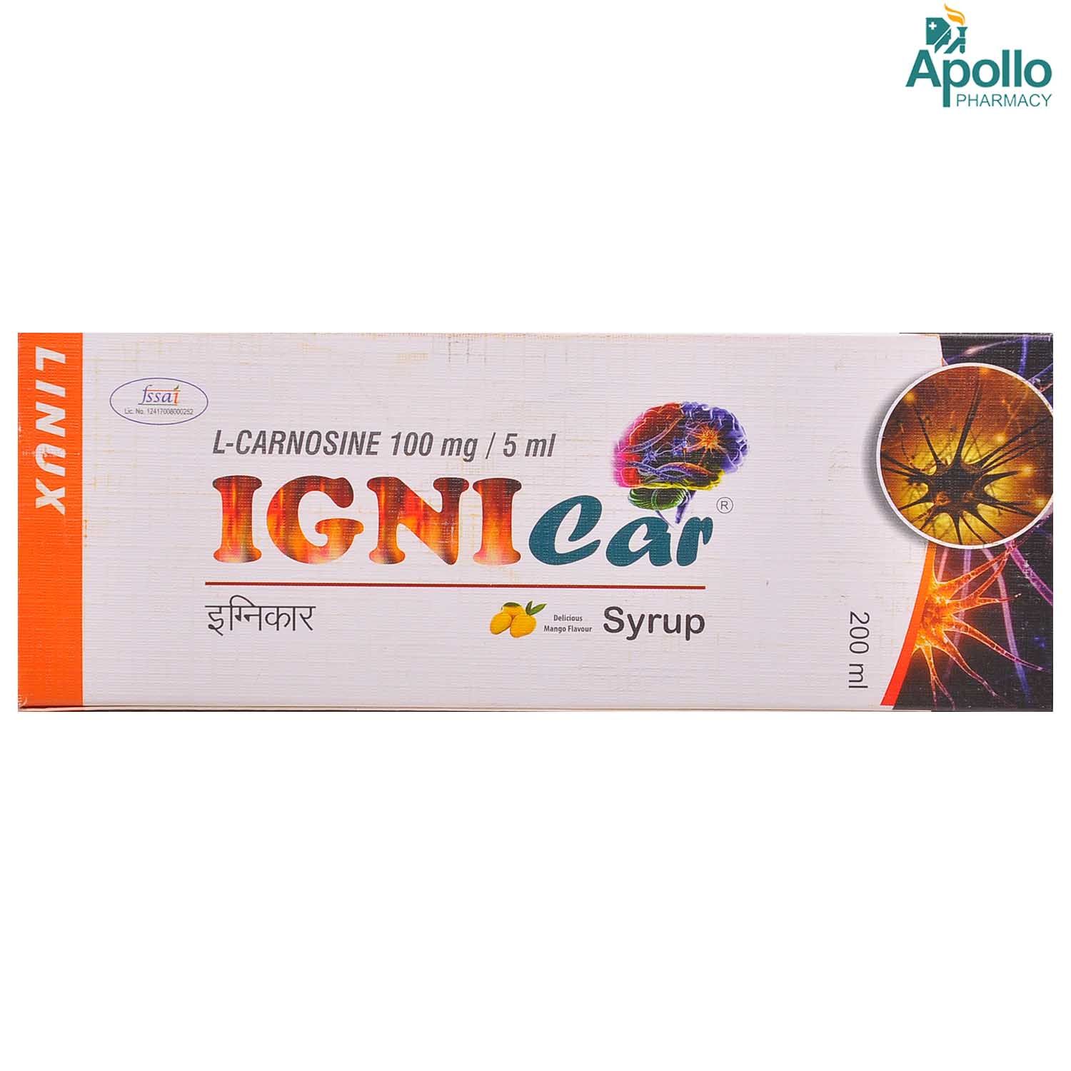 Ignicar Syrup 200 ml Price, Uses, Side Effects, Composition - Apollo ...
