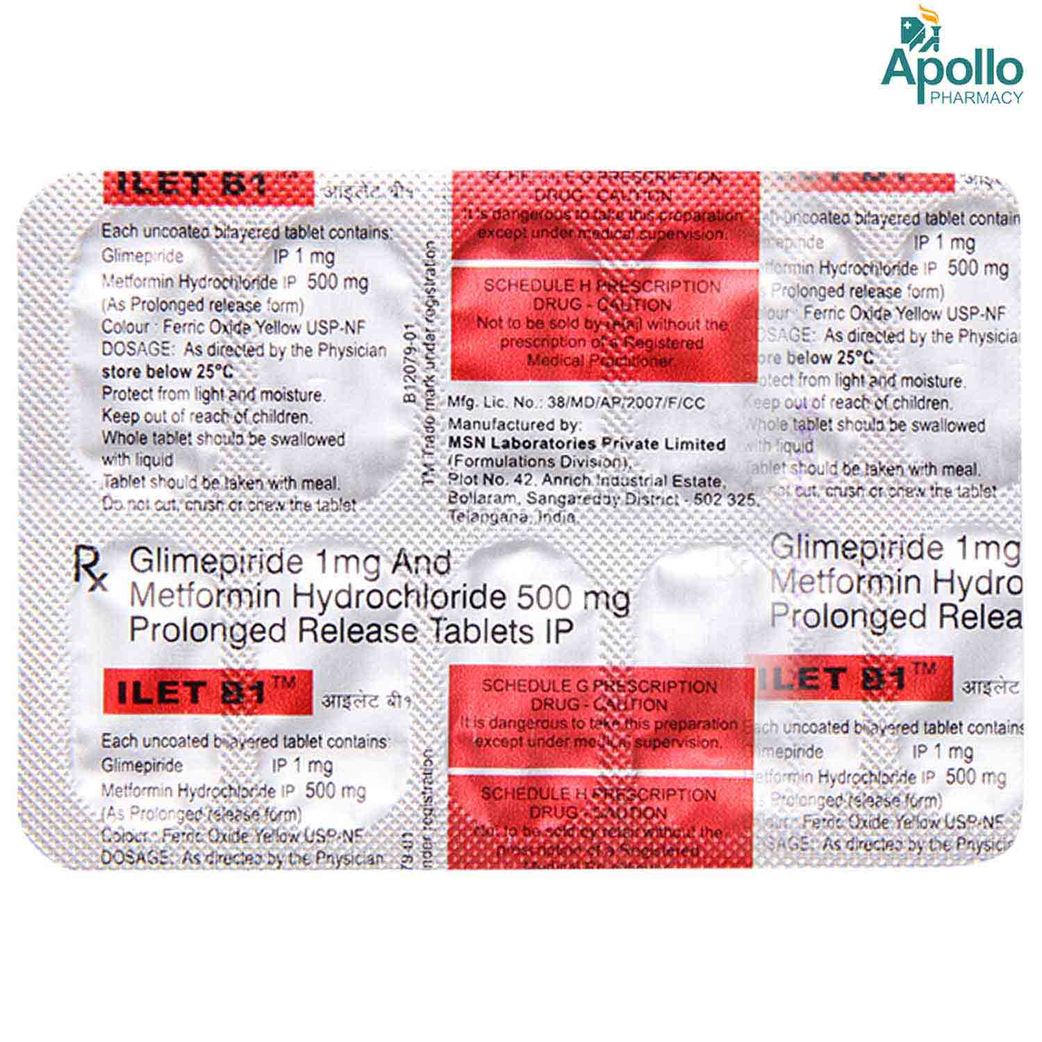 Ilet B1 Tablet 10's Price, Uses, Side Effects, Composition - Apollo ...