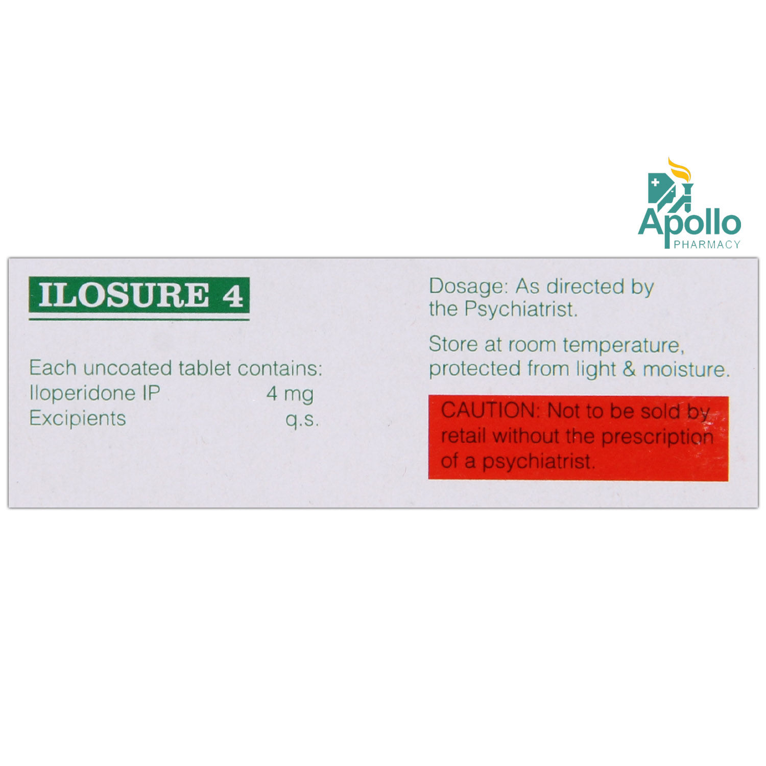 ILOSURE 4MG TABLET Price, Uses, Side Effects, Composition - Apollo Pharmacy