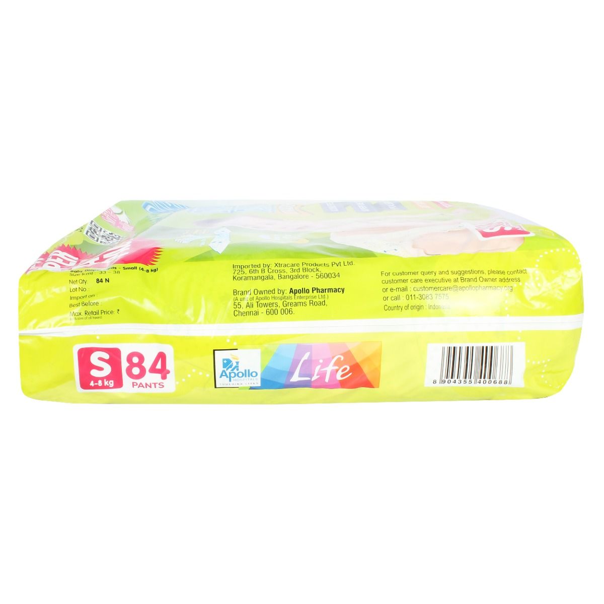 Apollo Life Baby Diaper Pants Small, 84 Count Price, Uses, Side Effects ...