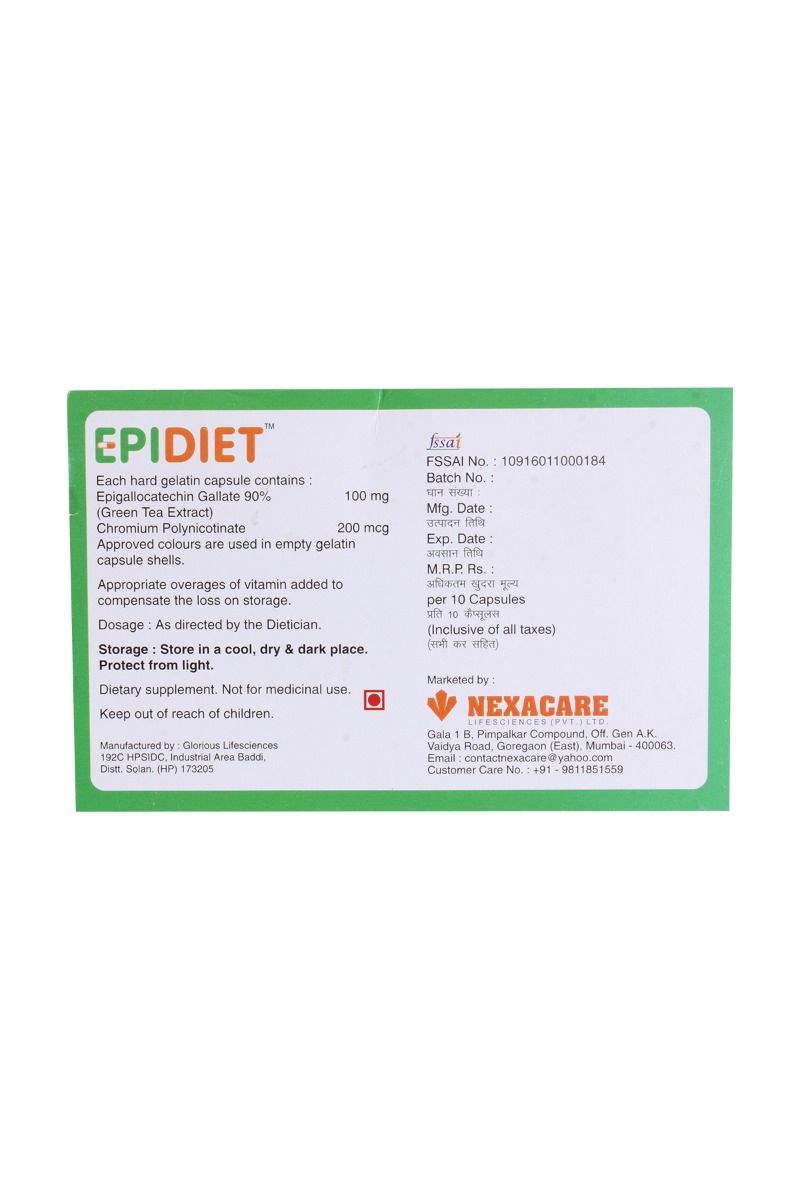 Epidiet Capsule 10's Price, Uses, Side Effects, Composition - Apollo ...