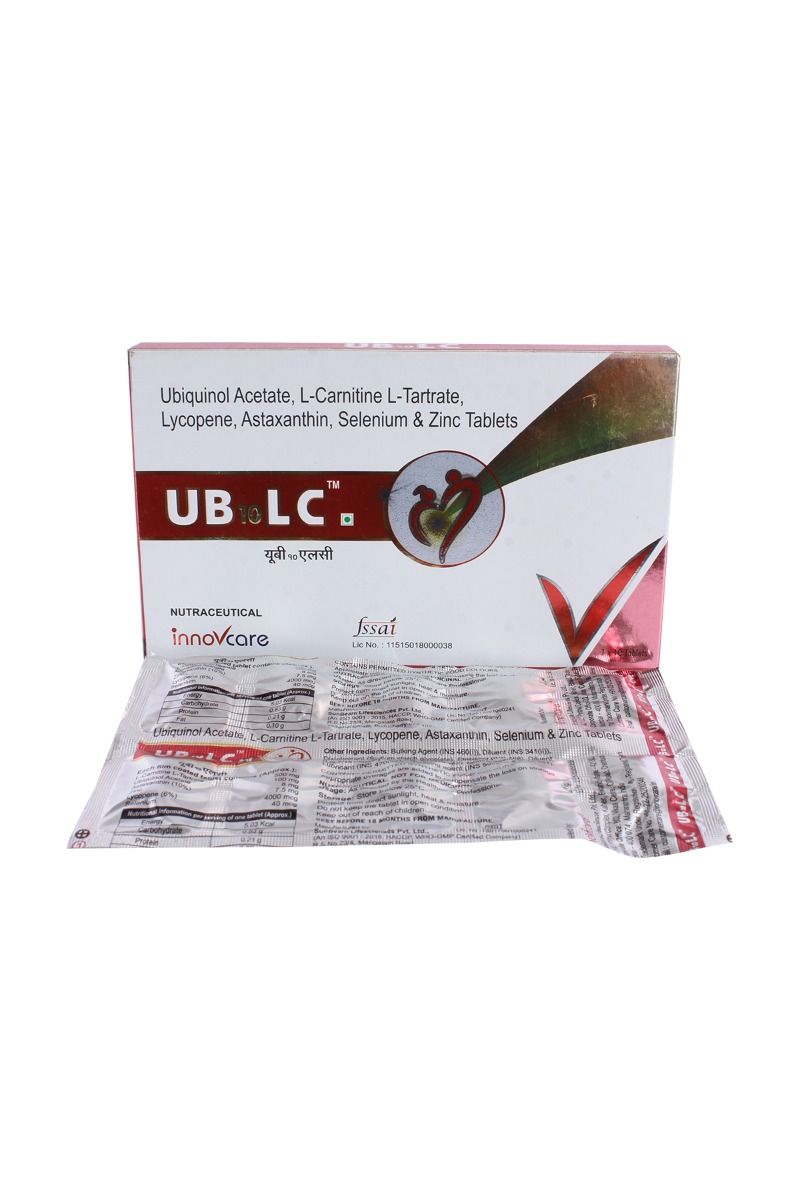 UB 10 LC Softgel Capsule 10's Price, Uses, Side Effects, Composition ...