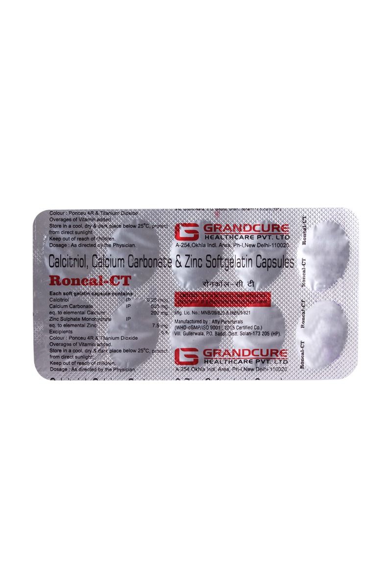 RONCAL CT CAPSULE Price, Uses, Side Effects, Composition - Apollo Pharmacy