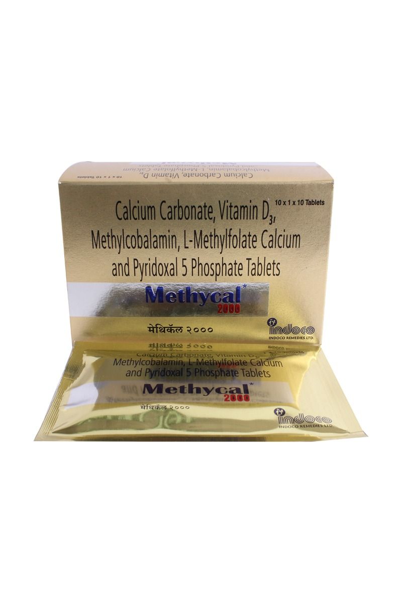 Methycal 2000 Tablet 10's Price, Uses, Side Effects, Composition ...