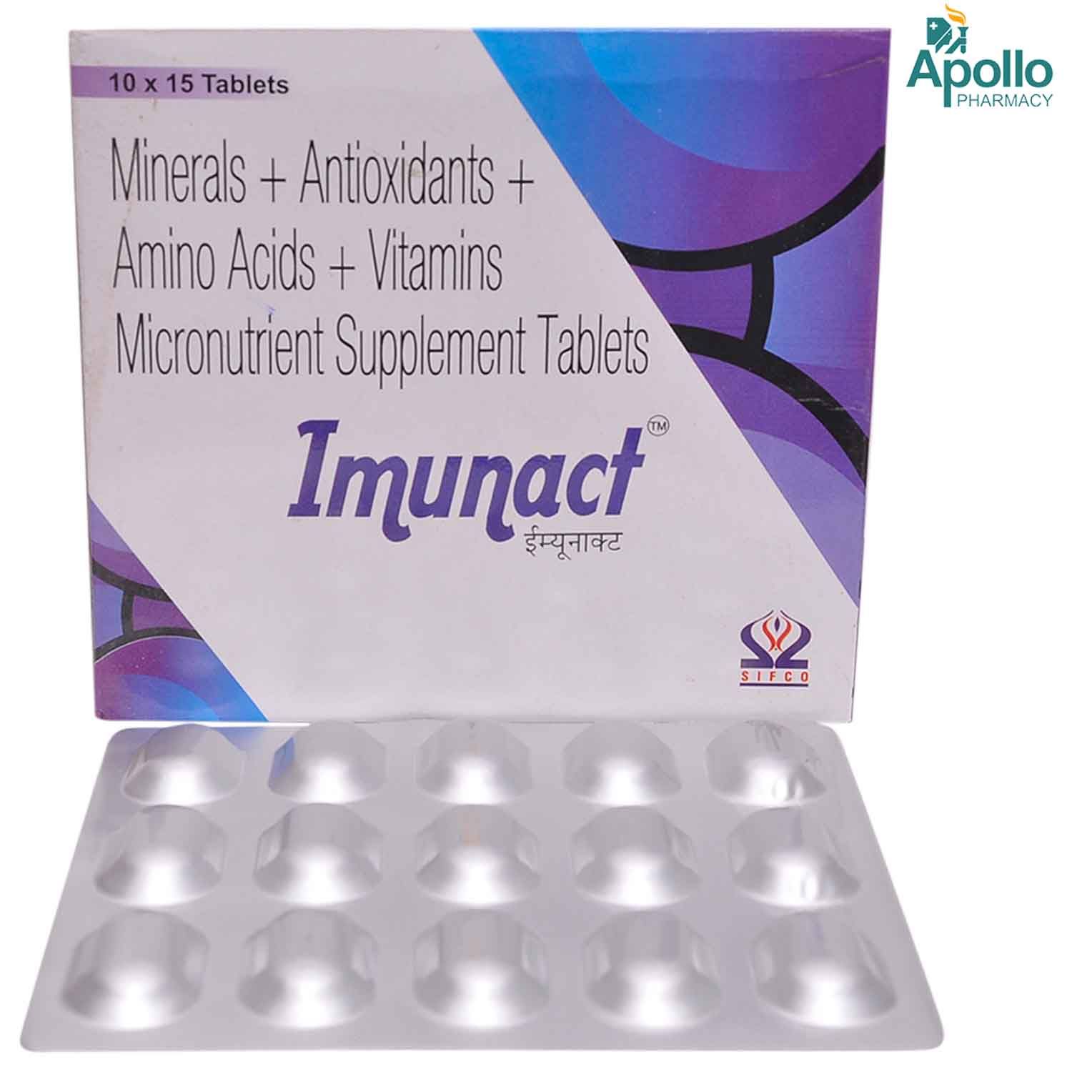 IMUNACT TABLET 15'S Price, Uses, Side Effects, Composition - Apollo ...
