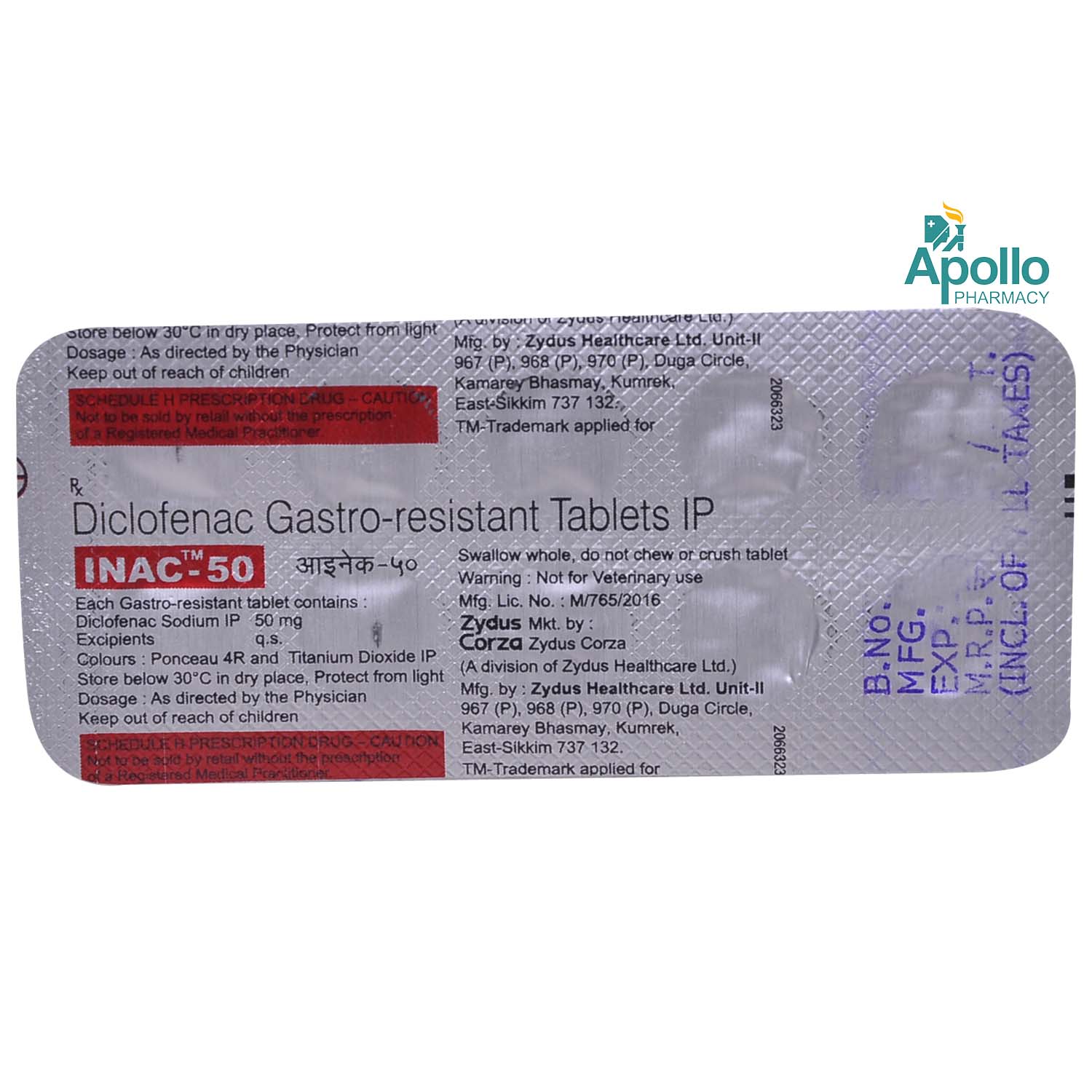 Inac-50 Tablet 10's Price, Uses, Side Effects, Composition - Apollo ...