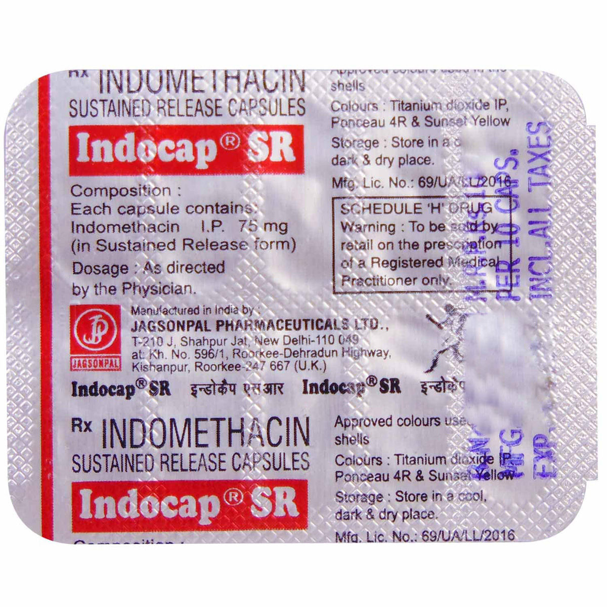 Indocap SR Capsule 10's Price, Uses, Side Effects, Composition - Apollo ...