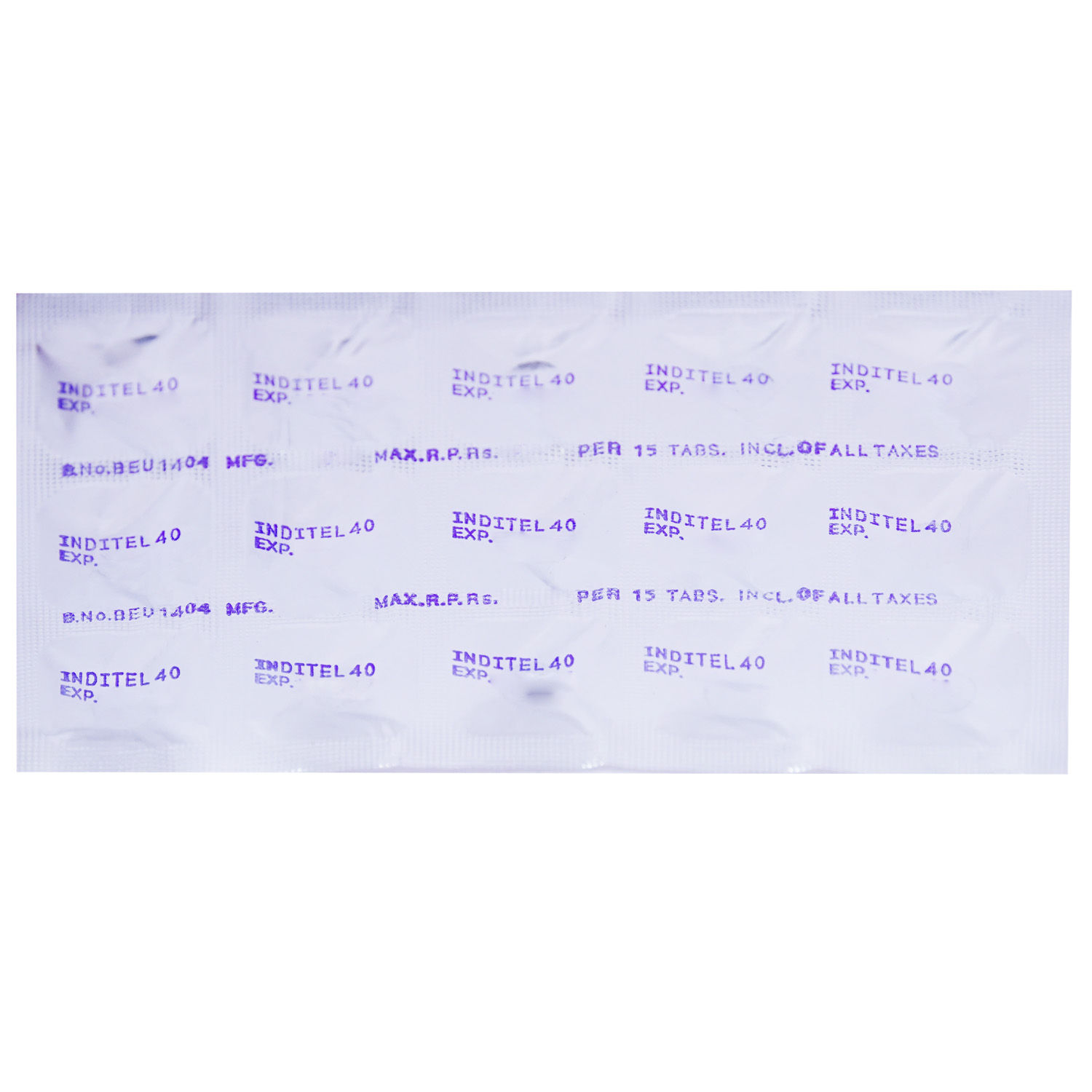 Inditel 40 Tablet 15's Price, Uses, Side Effects, Composition - Apollo ...
