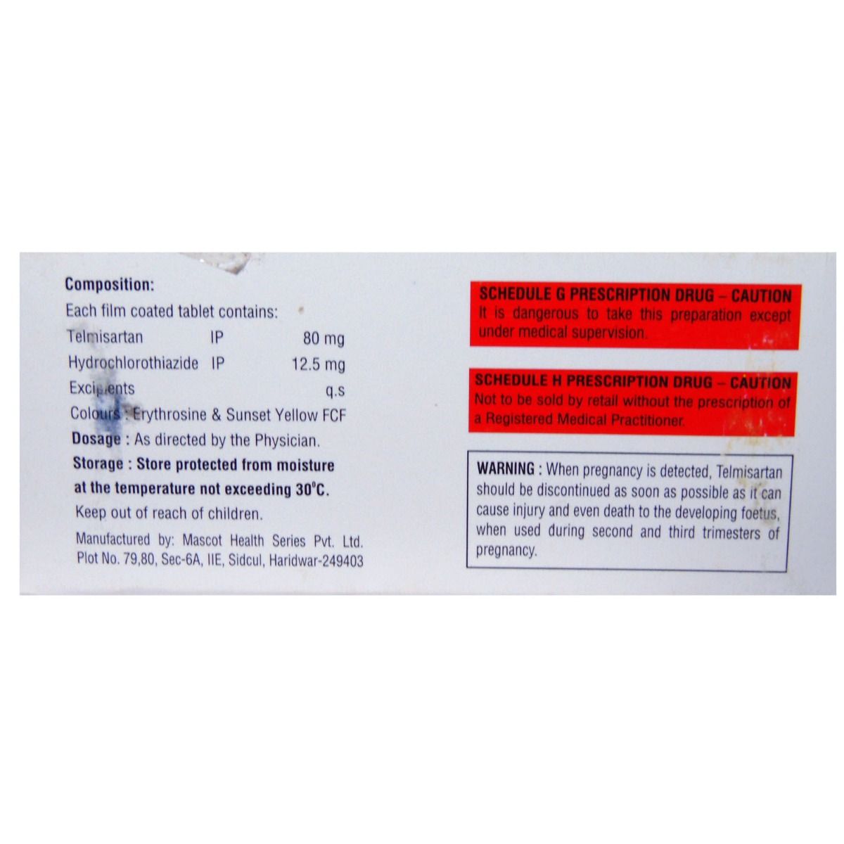Inditel H 80 Tablet 10's Price, Uses, Side Effects, Composition ...