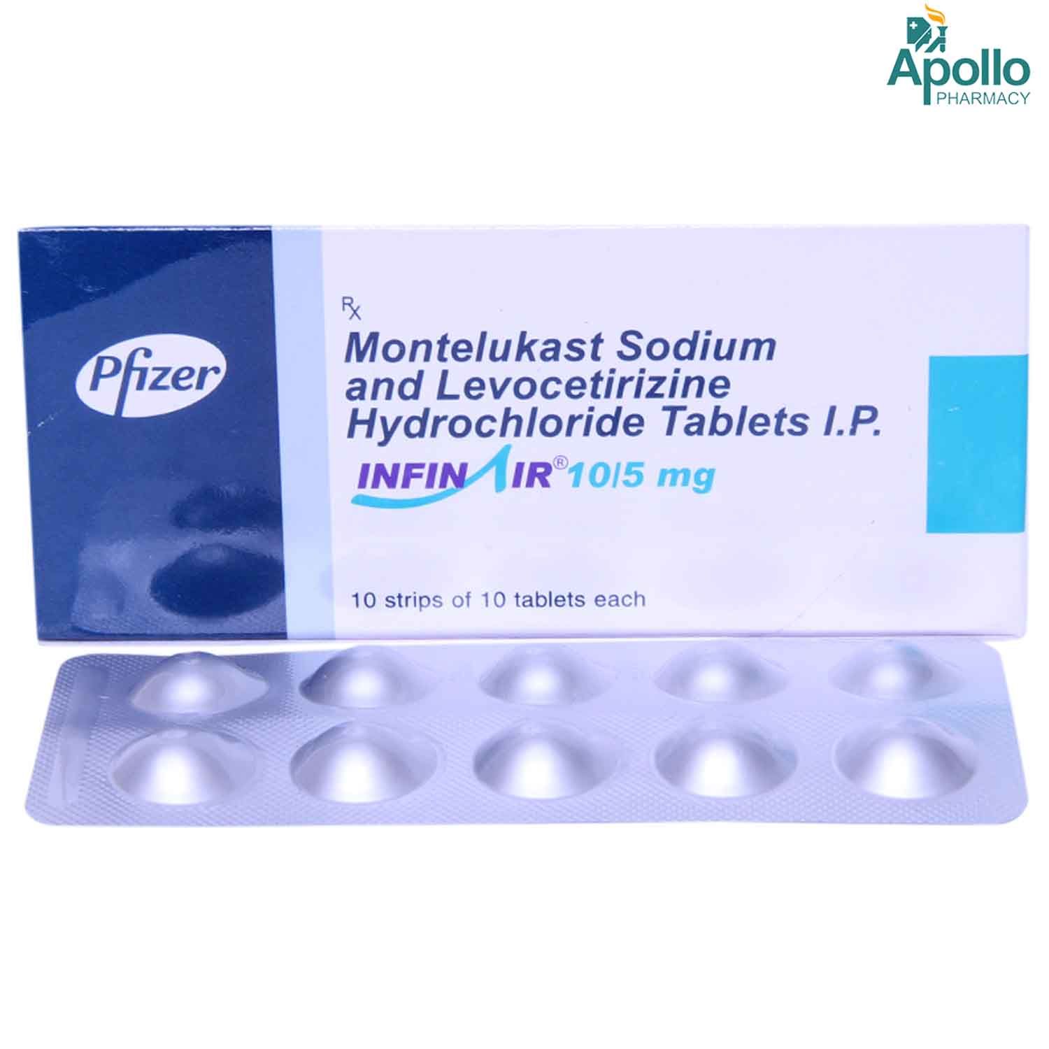 Infinair 10/5 Tablet 10's Price, Uses, Side Effects, Composition ...