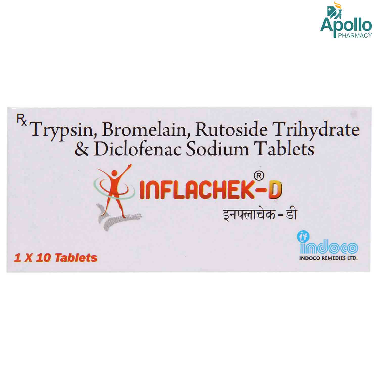 Inflachek D Tablet 10's Price, Uses, Side Effects, Composition - Apollo ...
