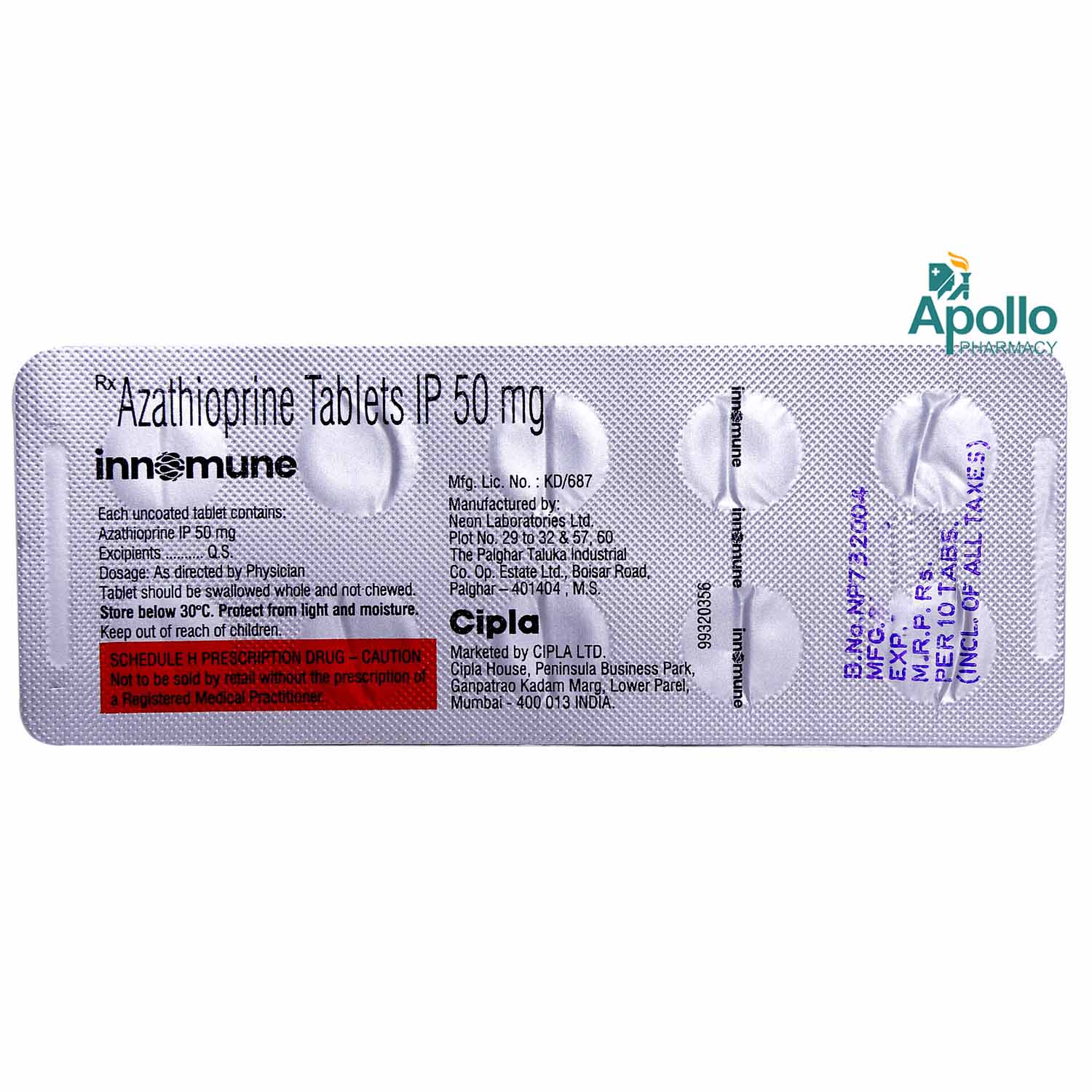 Innomune Tablet 10's Price, Uses, Side Effects, Composition - Apollo ...