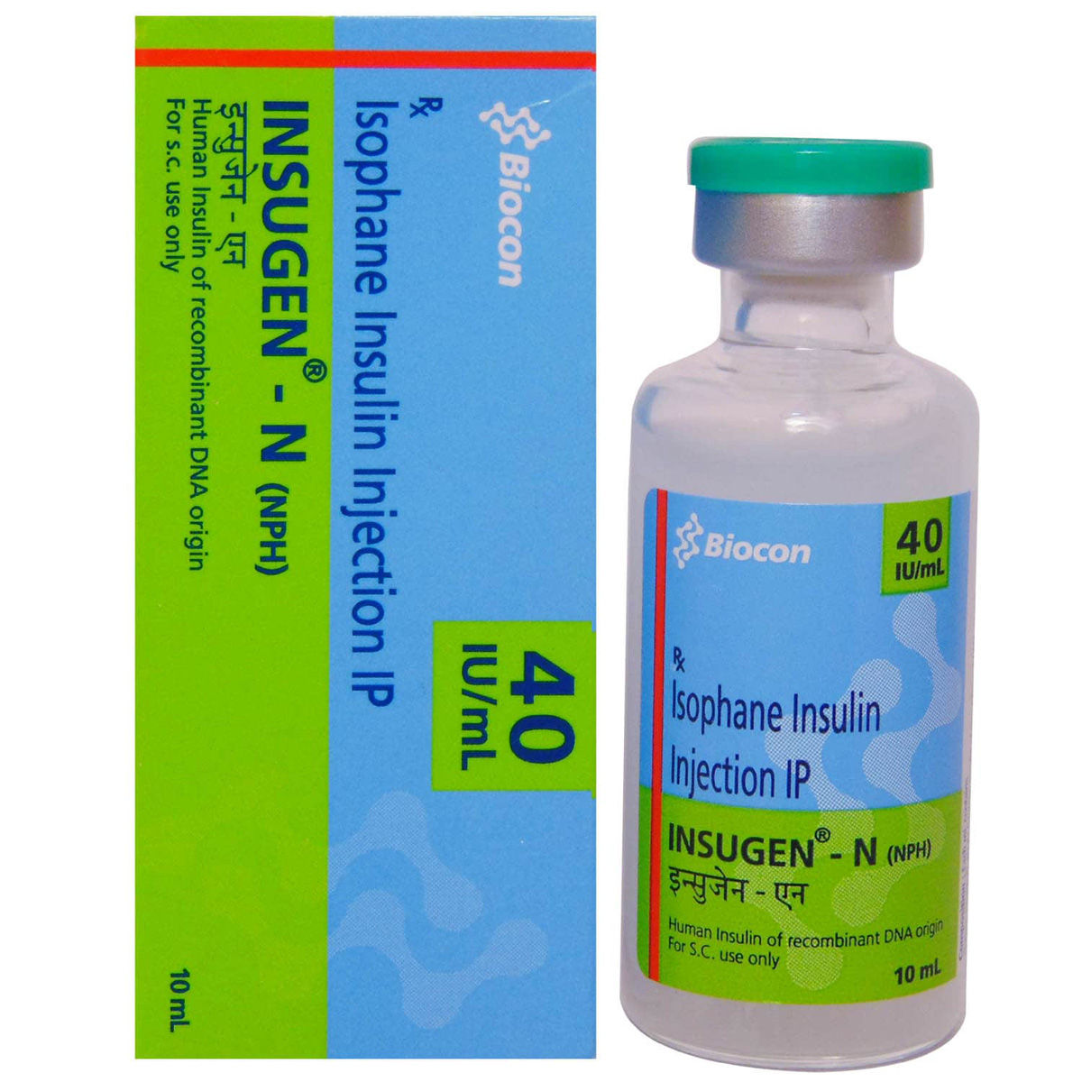 Insugen-N 40IU/ml Injection 10 ml Price, Uses, Side Effects, Composition - Apollo Pharmacy