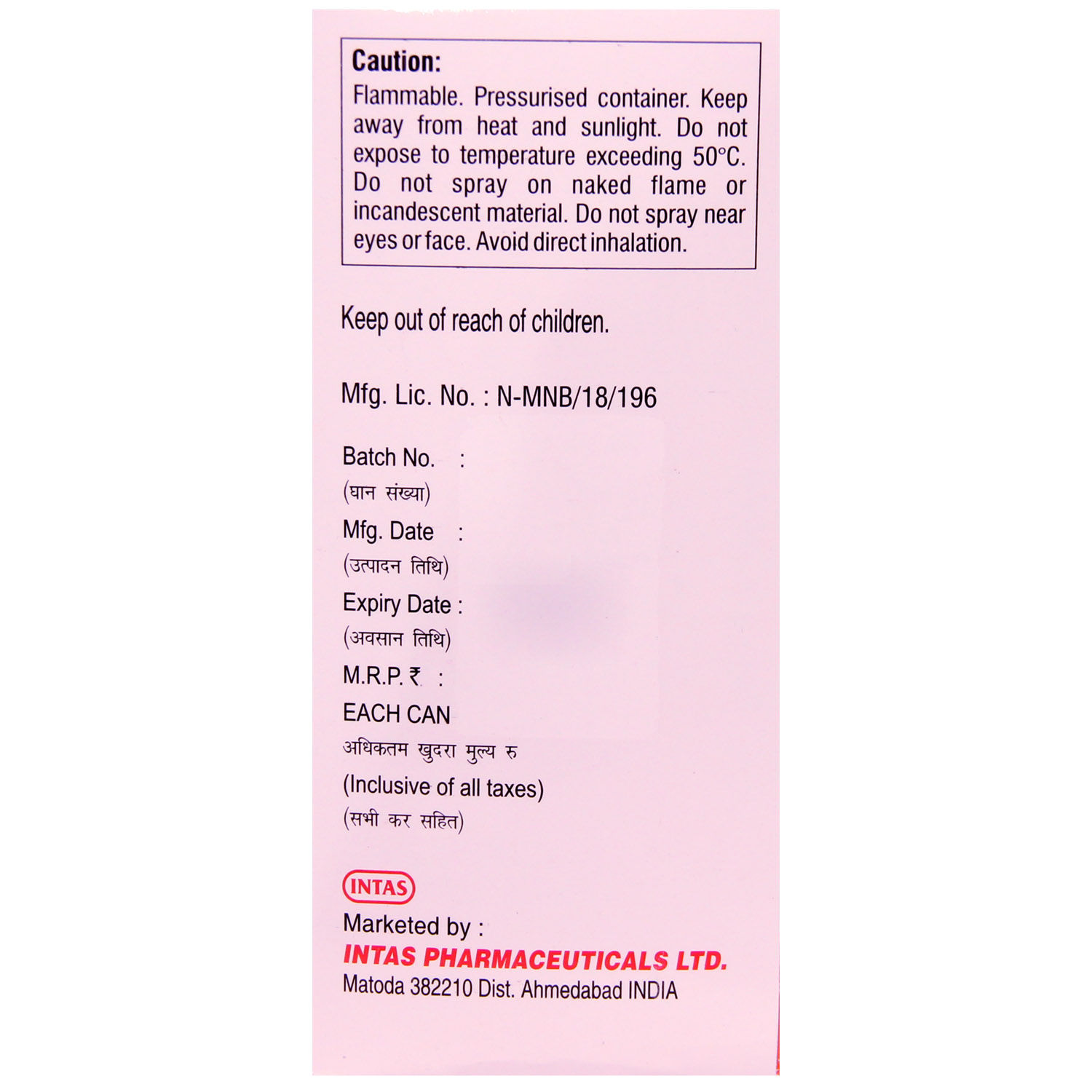 Intagesic Spray 55 gm Price, Uses, Side Effects, Composition - Apollo ...