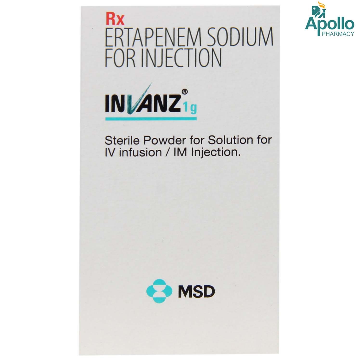 Invanz 1gm Injection Price, Uses, Side Effects, Composition - Apollo ...