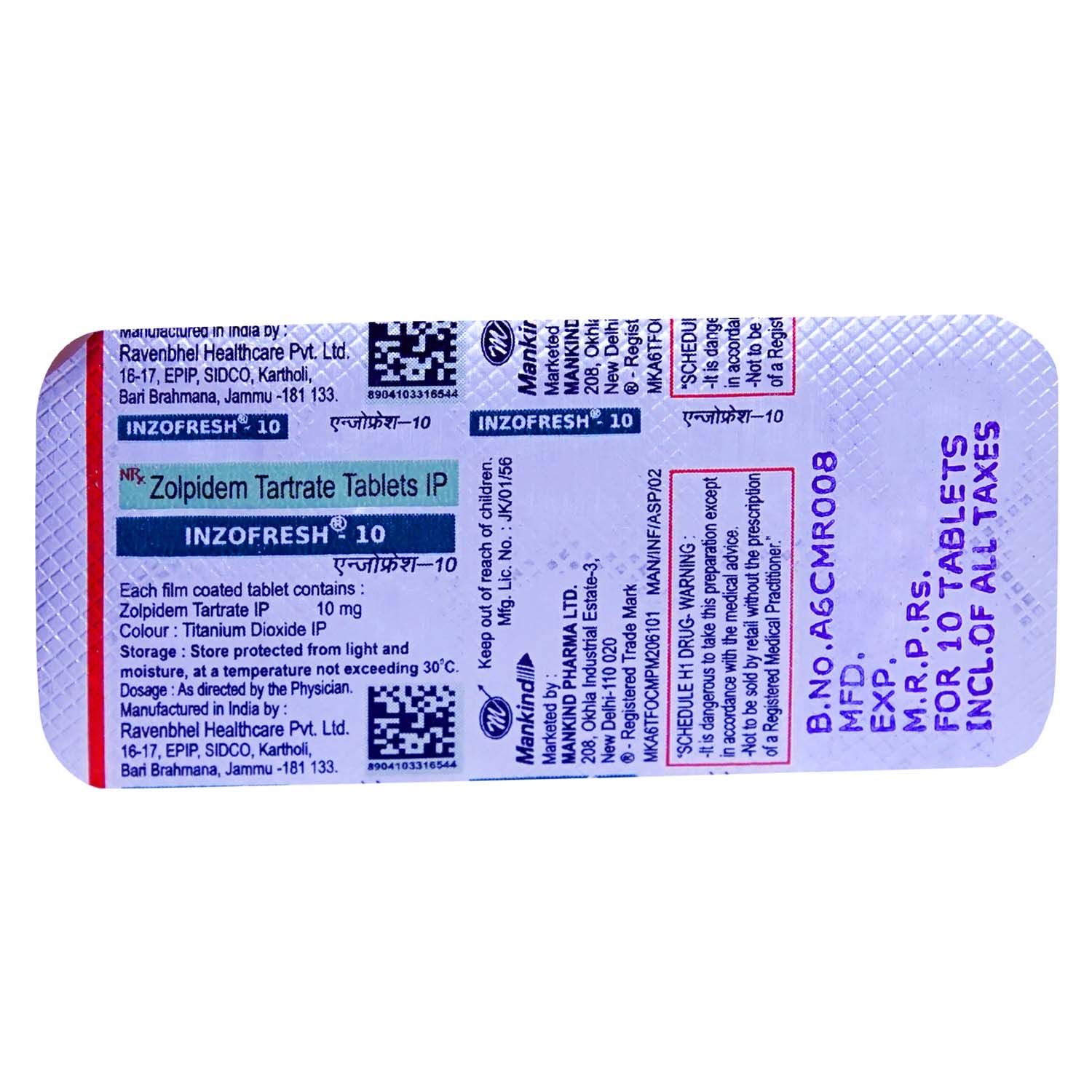 INZOFRESH 10MG TABLET Price, Uses, Side Effects, Composition - Apollo ...