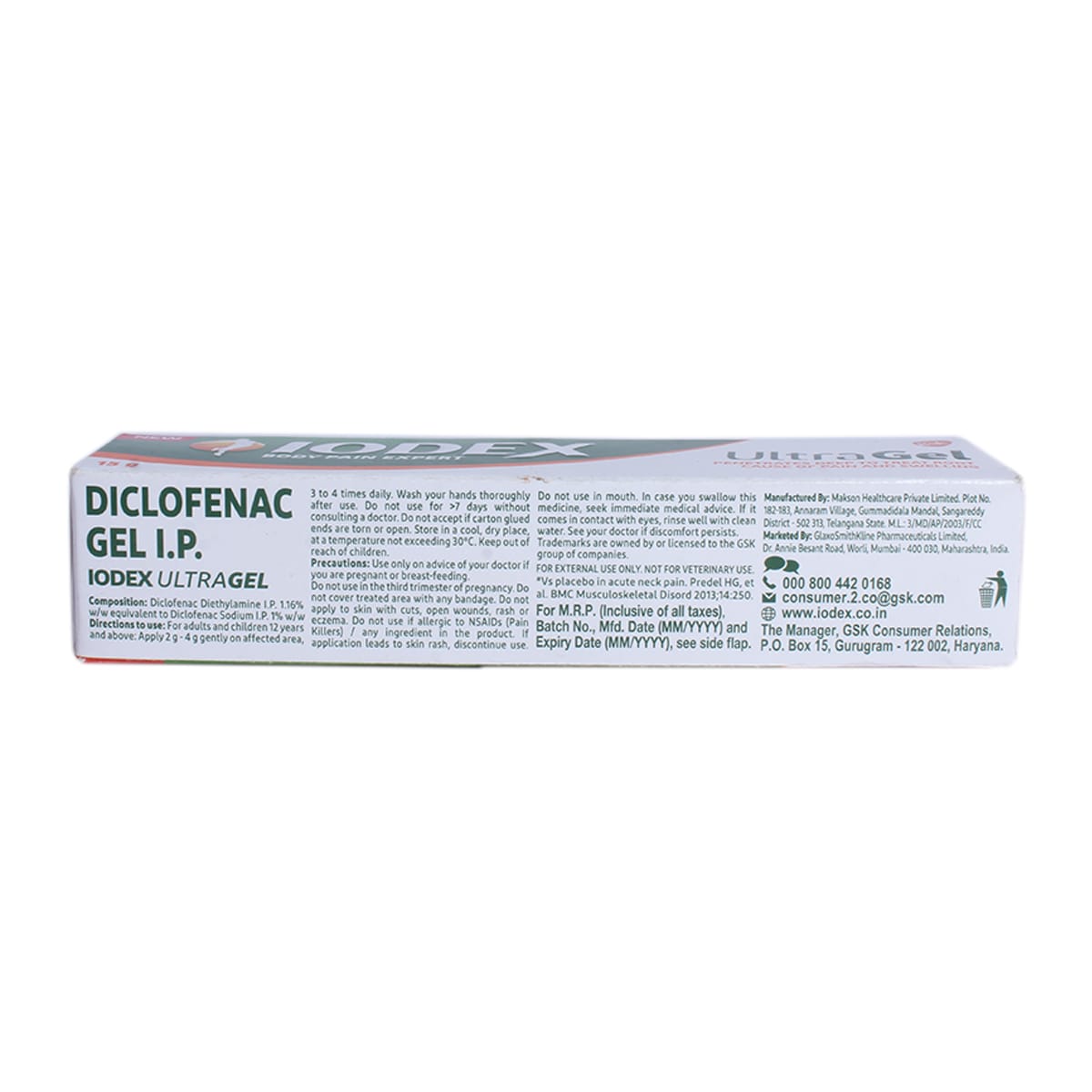 Iodex New Ultra 1%W/W Gel 15Gm Price, Uses, Side Effects, Composition ...