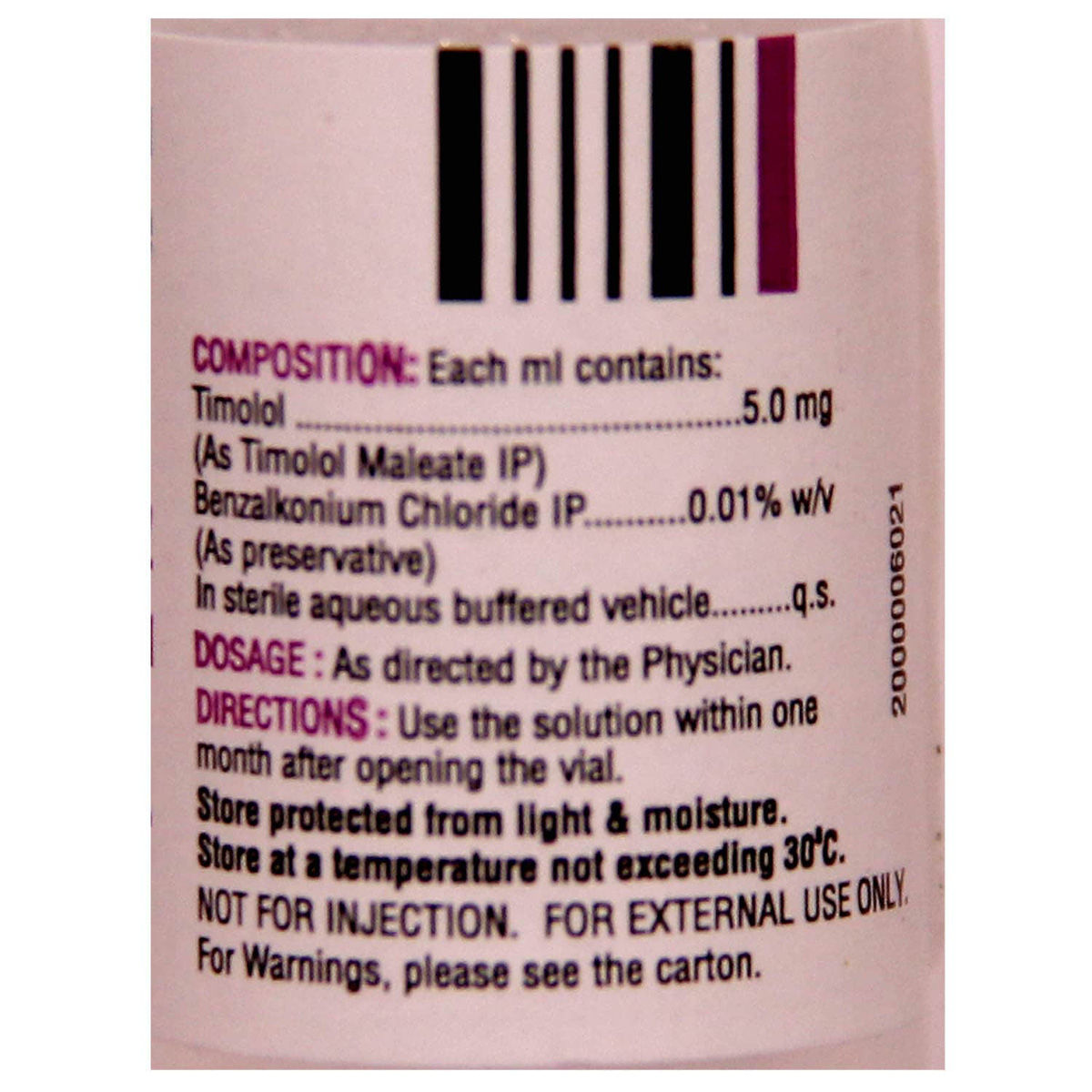 Iotim 0.5% Eye Drops 5 ml Price, Uses, Side Effects, Composition ...