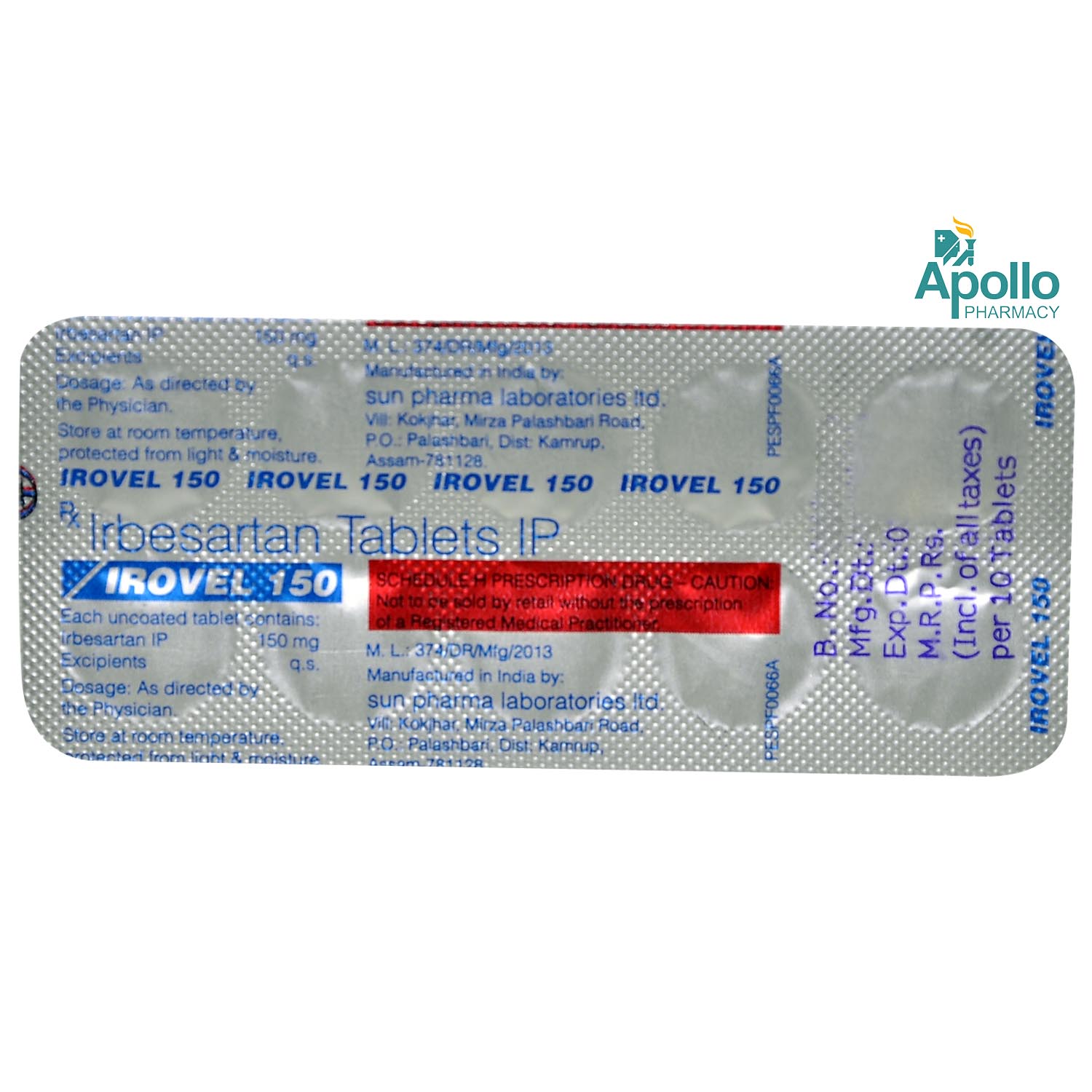 Irovel 150 Tablet 10's Price, Uses, Side Effects, Composition - Apollo ...