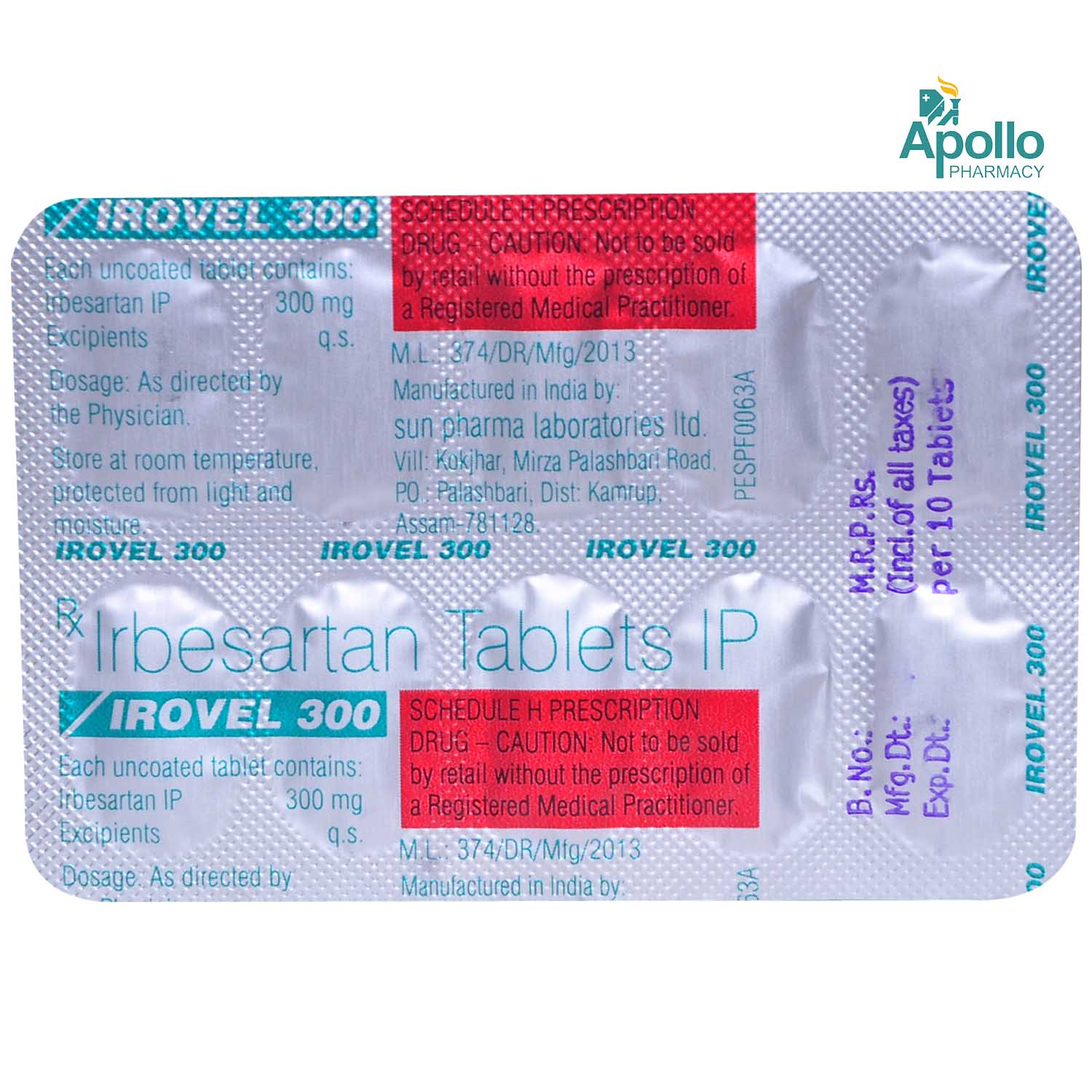 IROVEL 300MG TABLET Price, Uses, Side Effects, Composition - Apollo ...