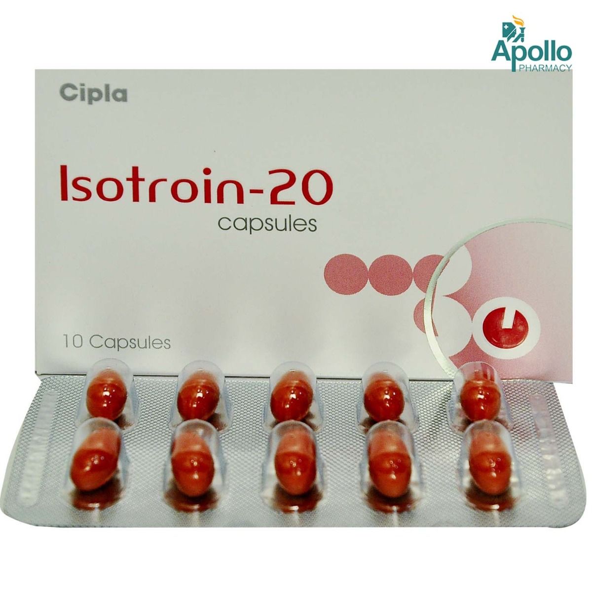 Isotroin 20 Capsule 10's Price, Uses, Side Effects, Composition ...