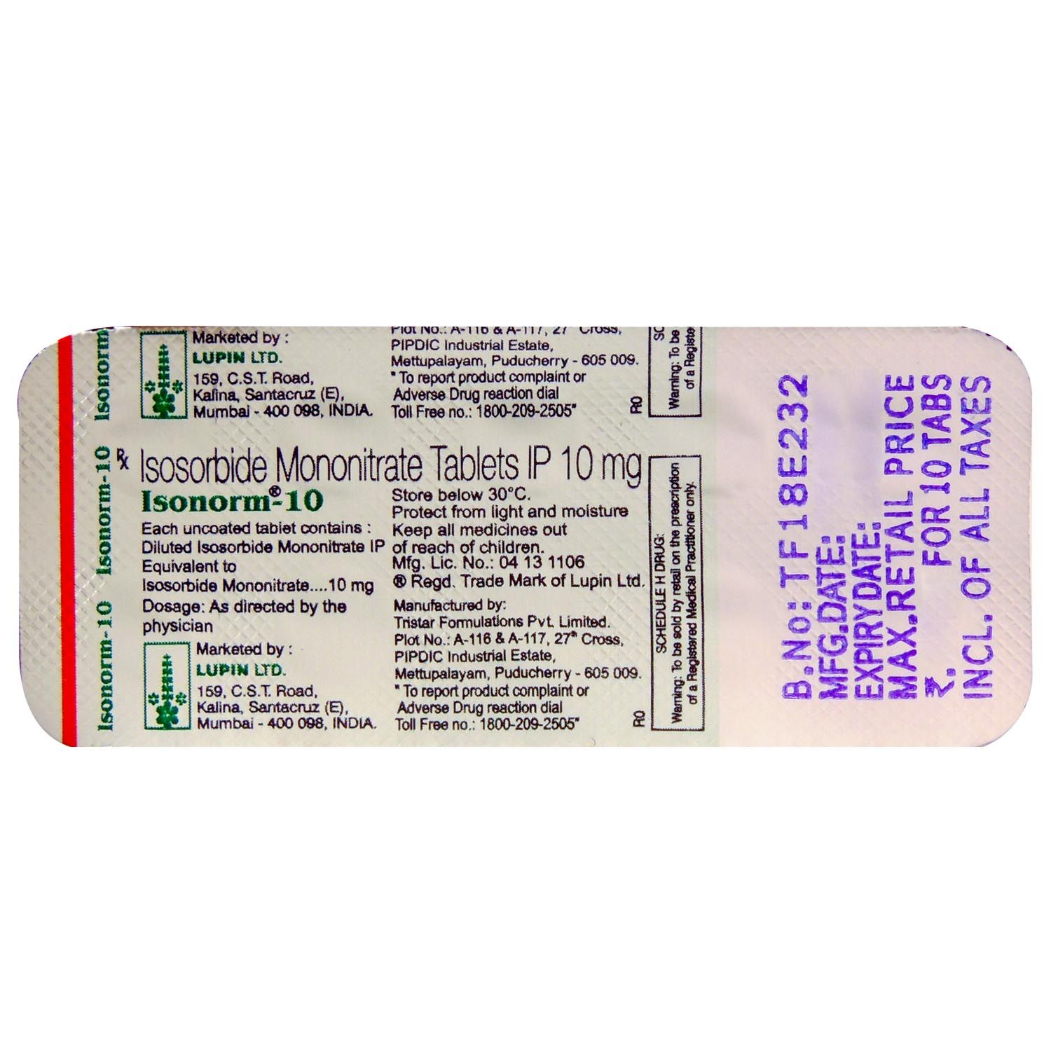 ISONORM 10MG TABLET Price, Uses, Side Effects, Composition - Apollo ...