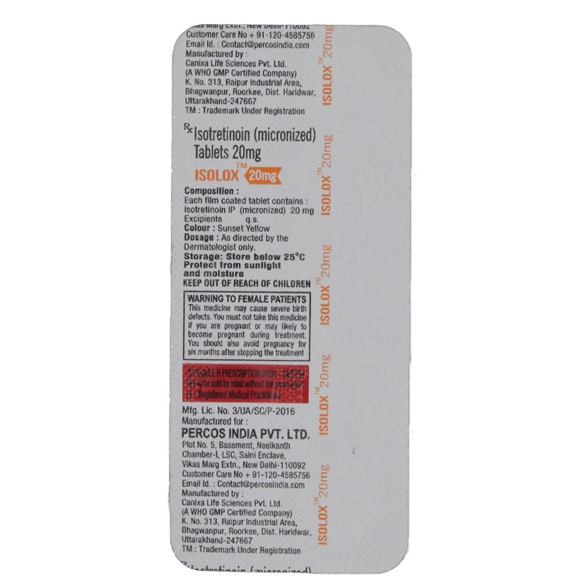 ISOLOX 20 TABLETS 10'S Price, Uses, Side Effects, Composition - Apollo ...