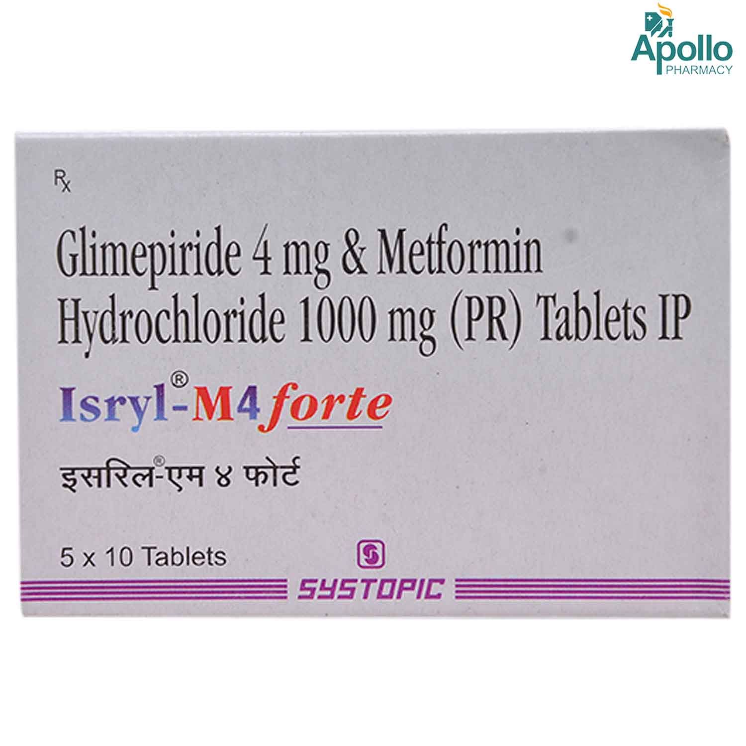 Isryl-M4 Forte Tablet 10's Price, Uses, Side Effects, Composition ...