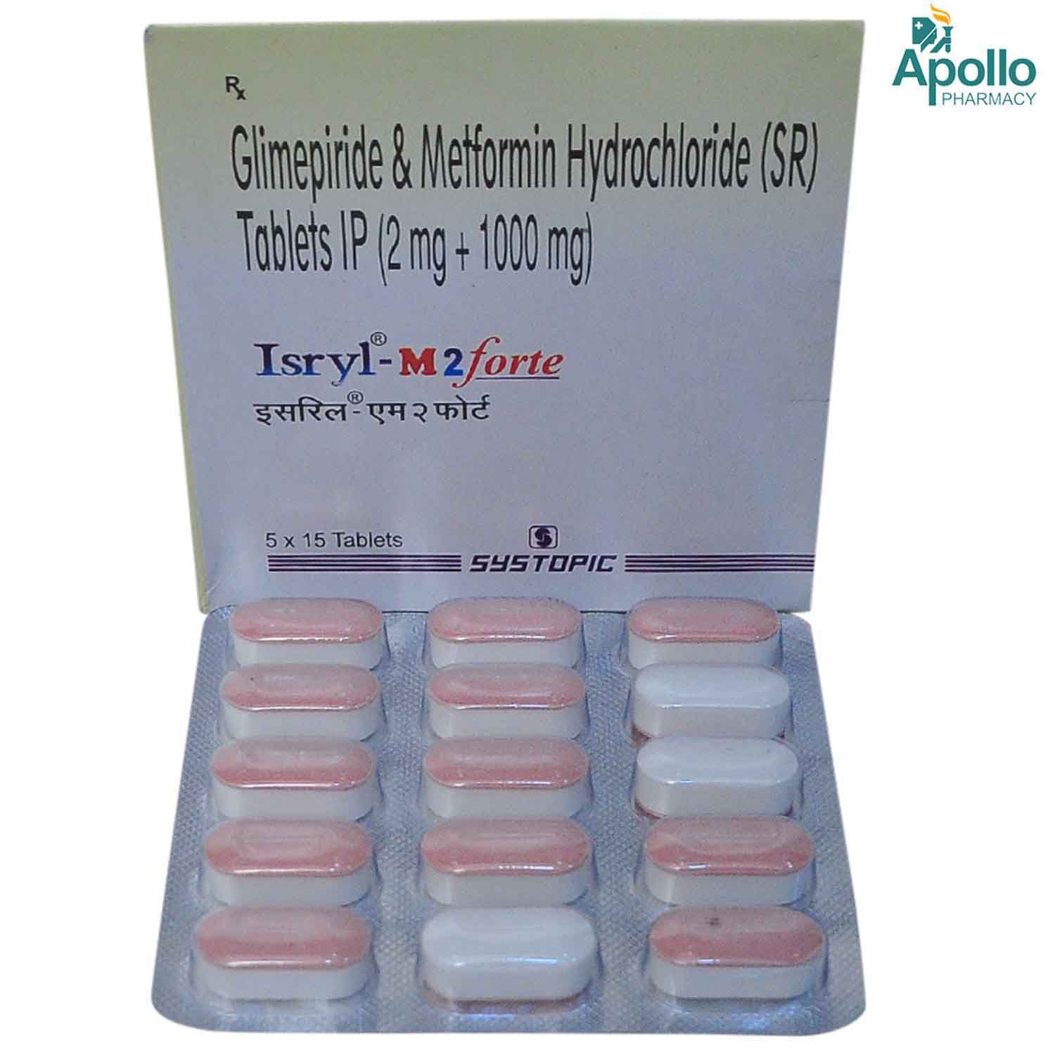 Isryl-M 2 Forte Tablet 15's Price, Uses, Side Effects, Composition ...