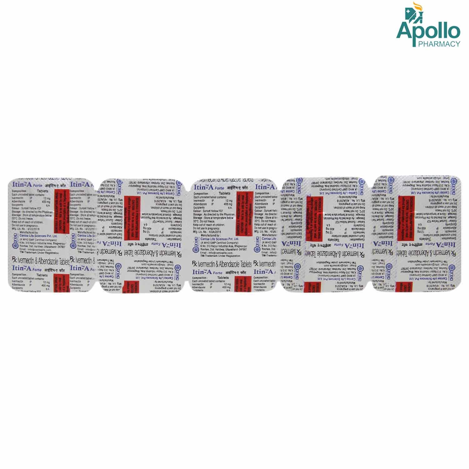 Itin A Fort Tablet 1's Price, Uses, Side Effects, Composition - Apollo ...