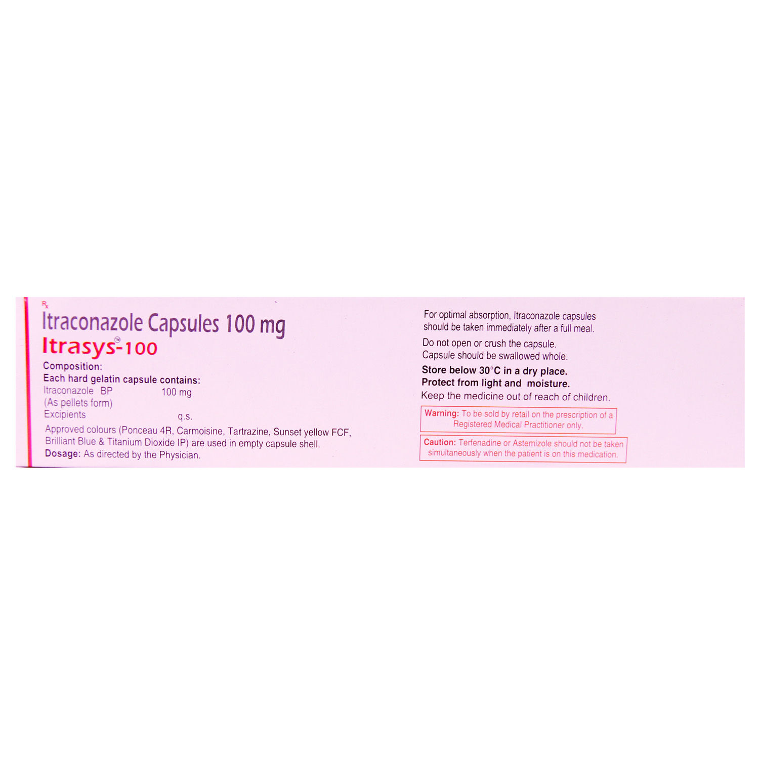 Itrasys 100 Capsule 4's Price, Uses, Side Effects, Composition - Apollo ...