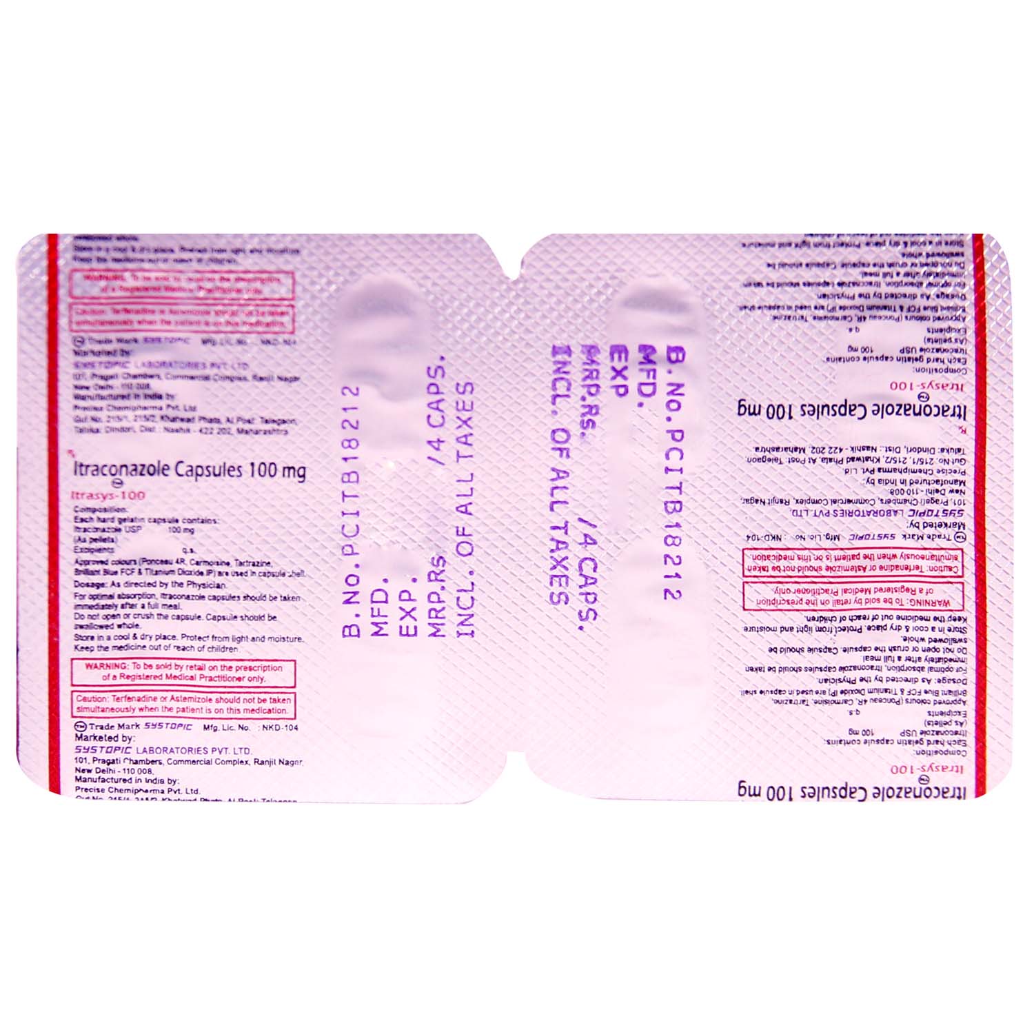 Itrasys 100 Capsule 4's Price, Uses, Side Effects, Composition - Apollo ...