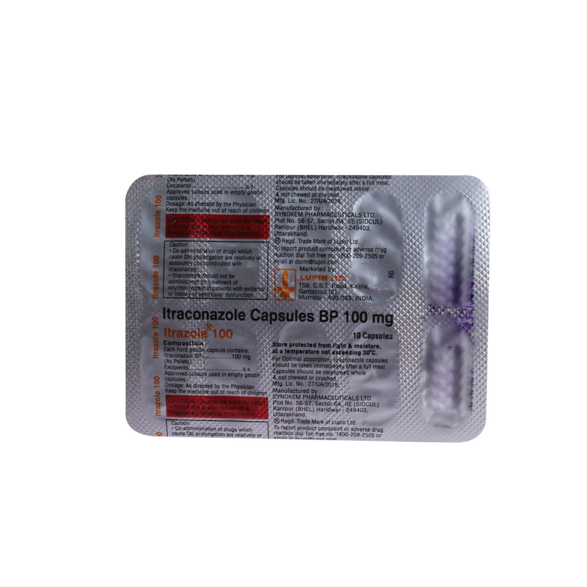 Itrazole 100mg Capsule 10's Price, Uses, Side Effects, Composition ...