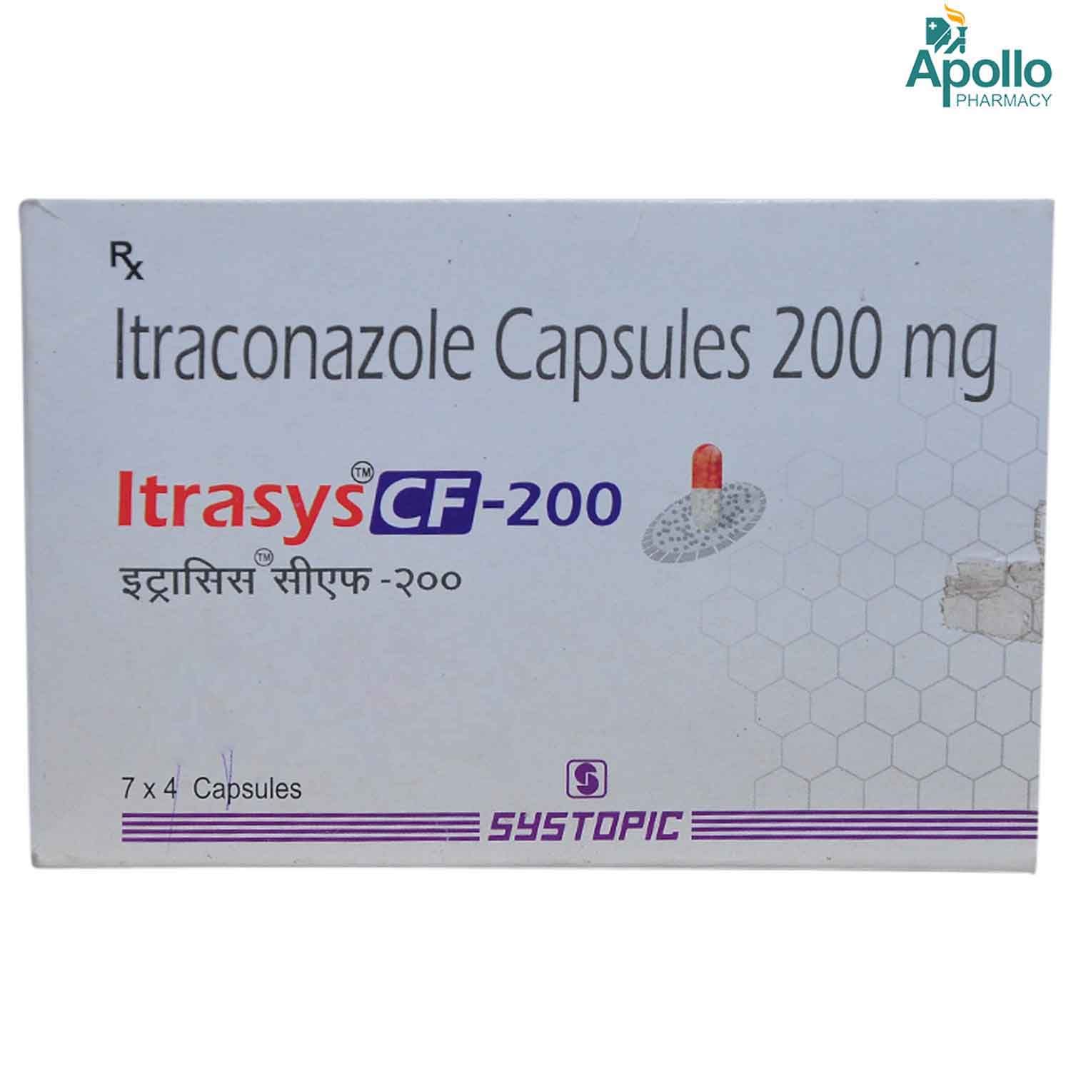 Itrasys CF-200 Capsule 4's Price, Uses, Side Effects, Composition ...