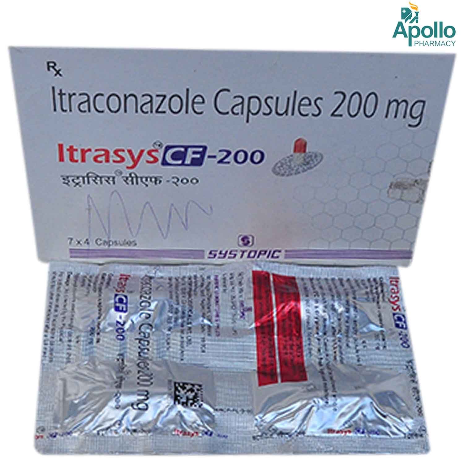 Itrasys Cf-200mg Capsule 4's Price, Uses, Side Effects, Composition ...