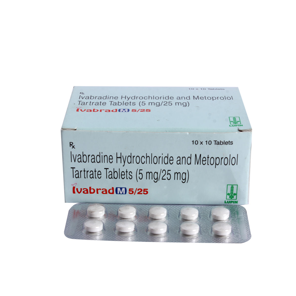 Ivabrad M 5/25 Tablet 10's Price, Uses, Side Effects, Composition ...