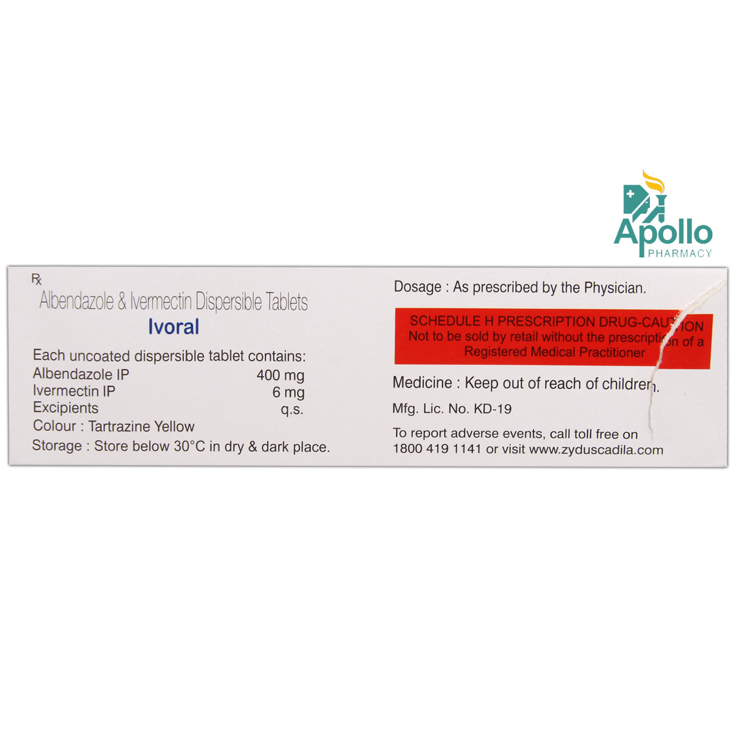 Ivoral Tablet 1's Price, Uses, Side Effects, Composition - Apollo Pharmacy