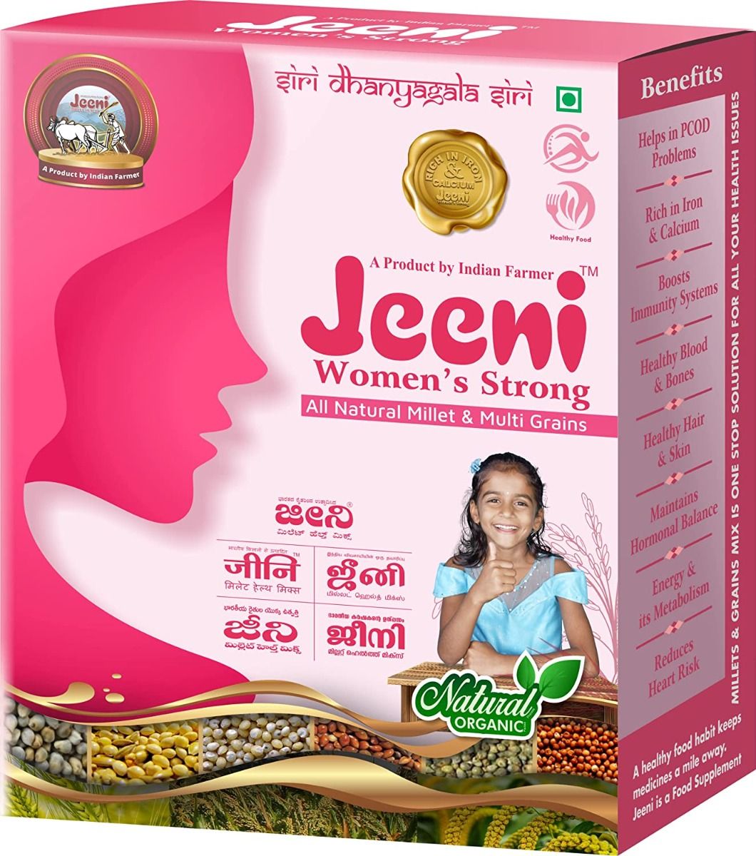 Jeeni Women's Strong Millet & Multi Grains, 500 gm Price, Uses, Side ...