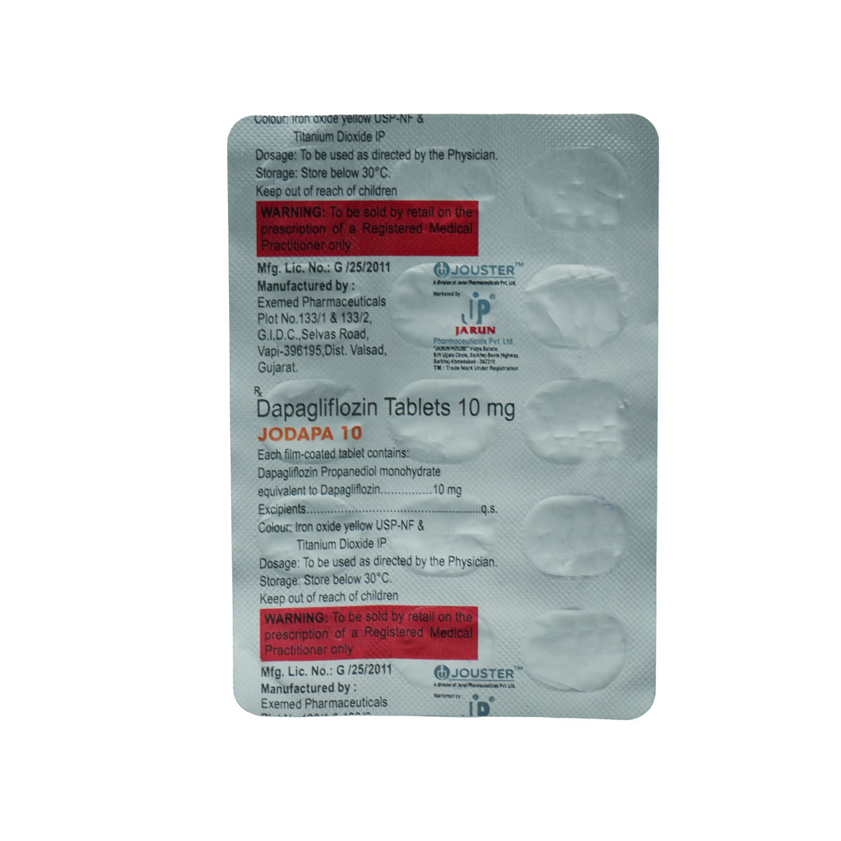 JODAPA 10 TABLETS 15'S Price, Uses, Side Effects, Composition - Apollo ...
