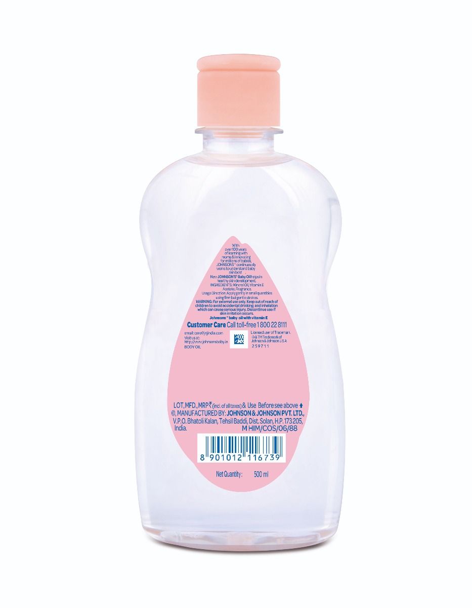 Johnson's Baby Oil, 500 ml Price, Uses, Side Effects, Composition ...