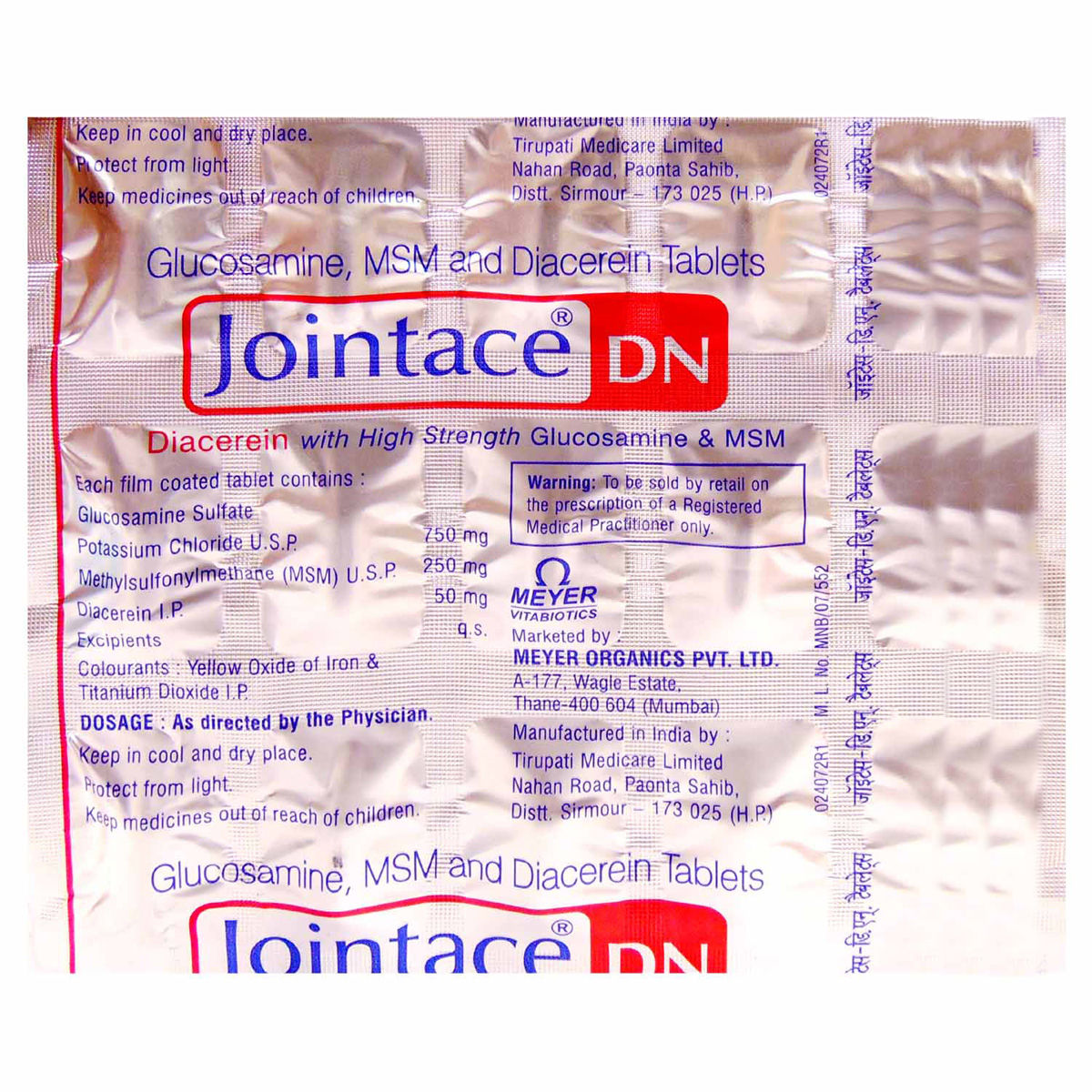 Jointace DN Tablet 15's Price, Uses, Side Effects, Composition - Apollo ...