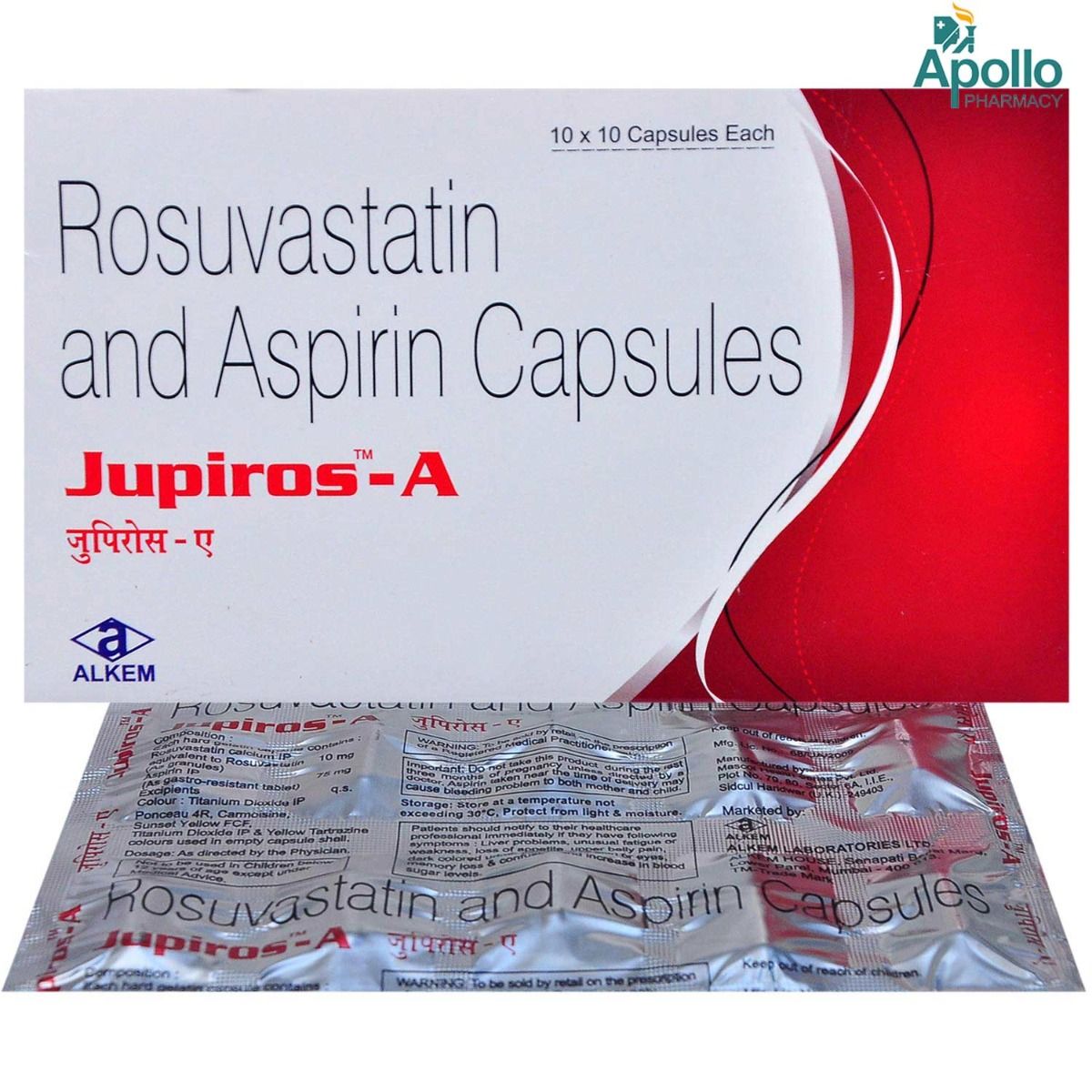 Jupiros-A Capsule 10's Price, Uses, Side Effects, Composition - Apollo ...