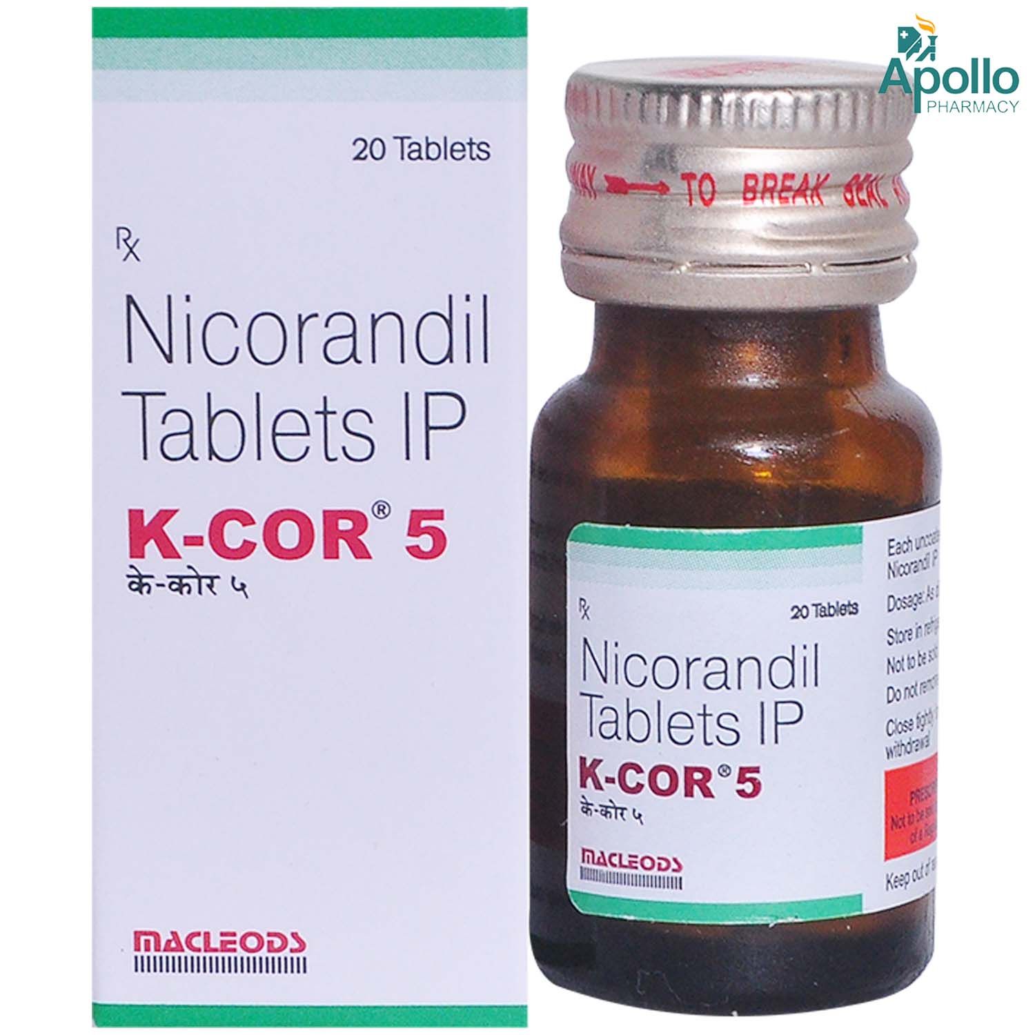 K-Cor 5 Tablet 20's Price, Uses, Side Effects, Composition - Apollo ...