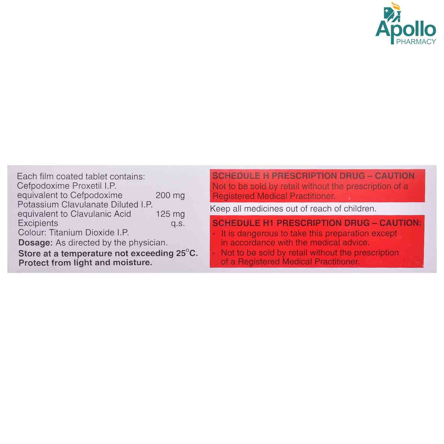 Kefpod CV 200 Tablet 10's Price, Uses, Side Effects, Composition ...