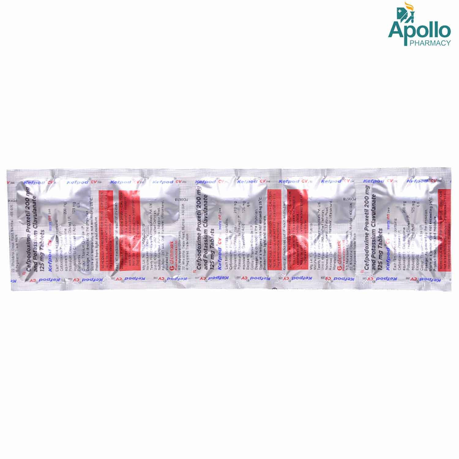 Kefpod CV 200 Tablet 10's Price, Uses, Side Effects, Composition ...